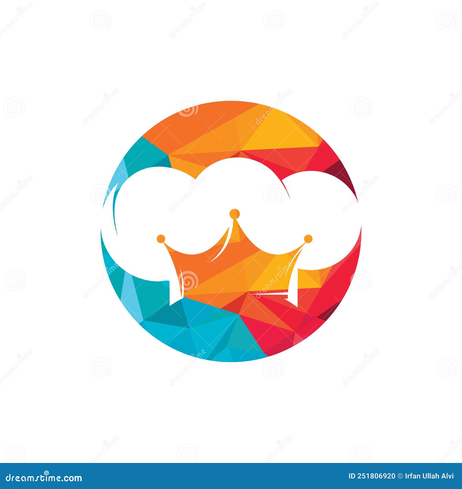 King Chef Vector Logo Design Template. Chef Hat and Crown Icon Logo ...