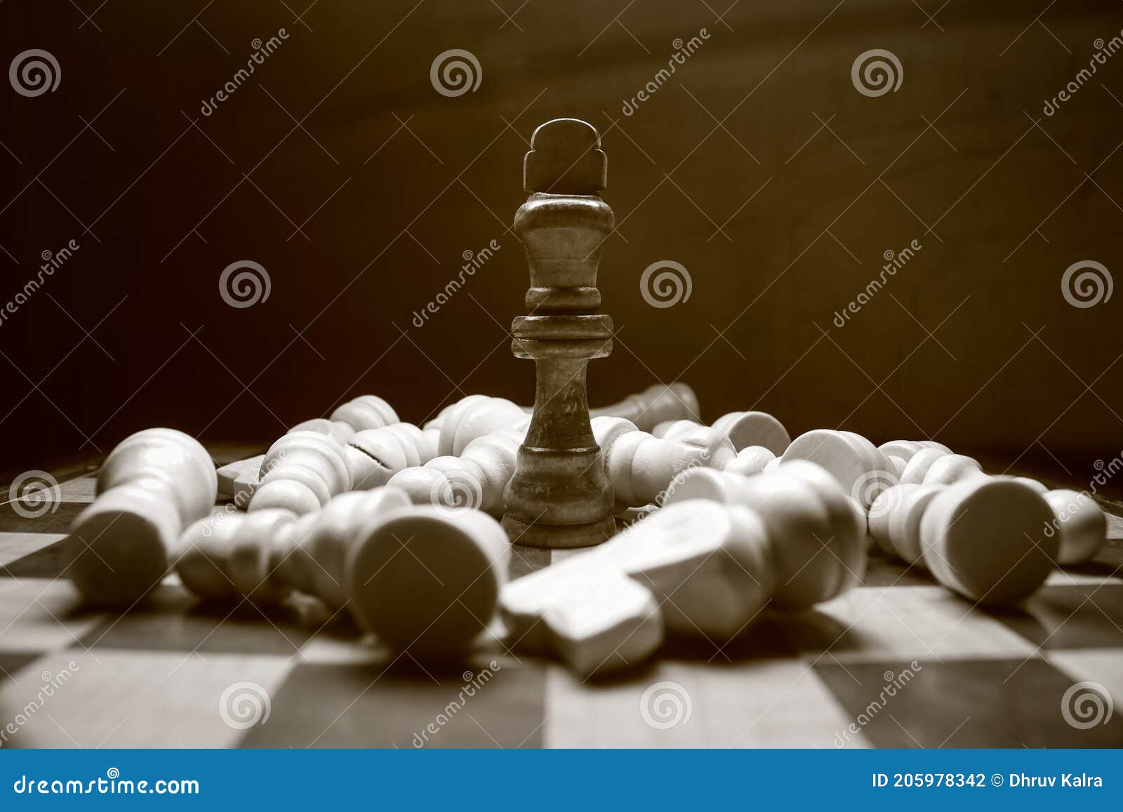The king of chess board stock photo. Image of games - 205978342