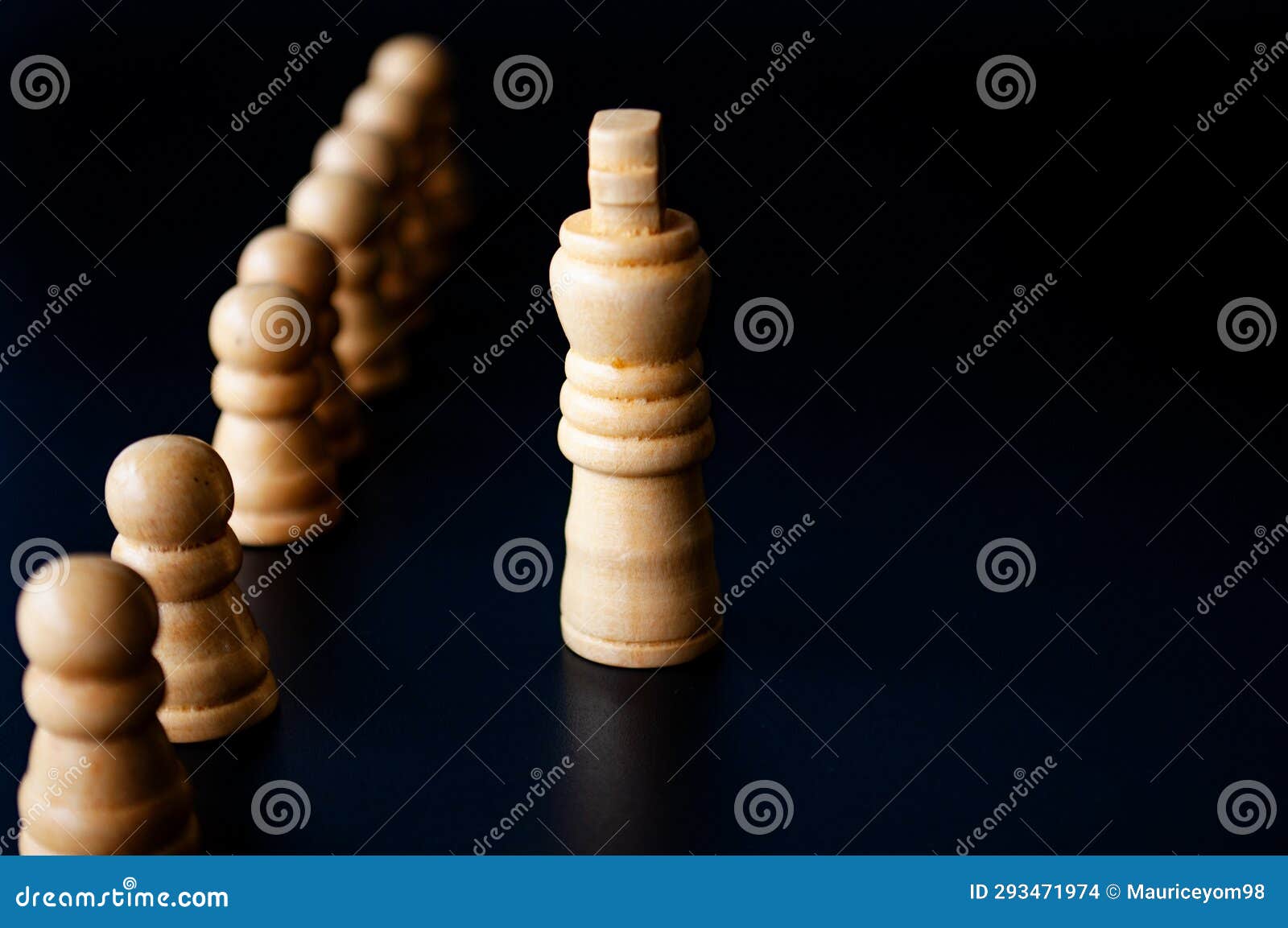 King of Chess Moving Forward for Battle Stock Photo - Image of ...