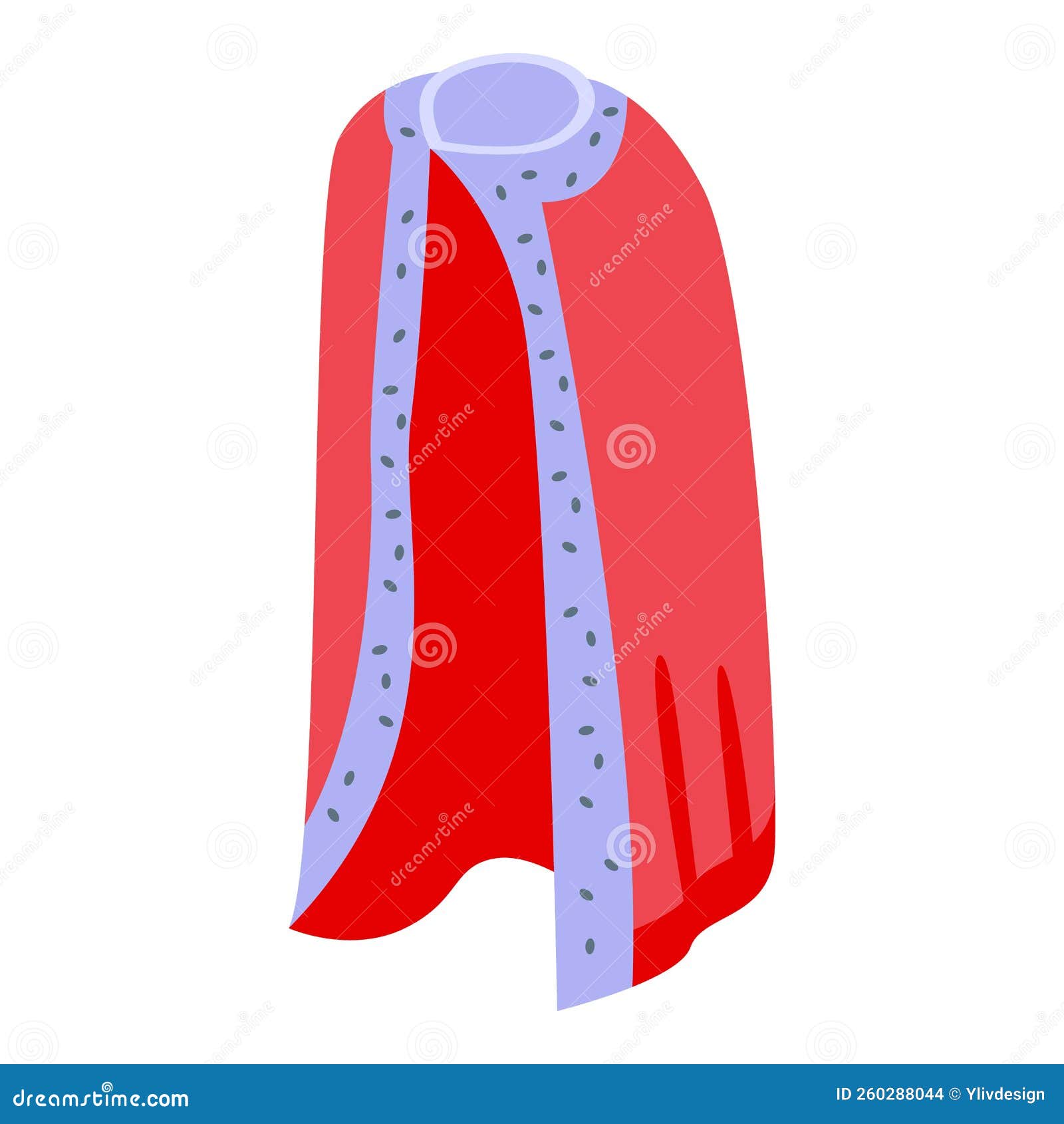 King Cloth Icon Isometric Vector. Back Robe Stock Vector - Illustration ...
