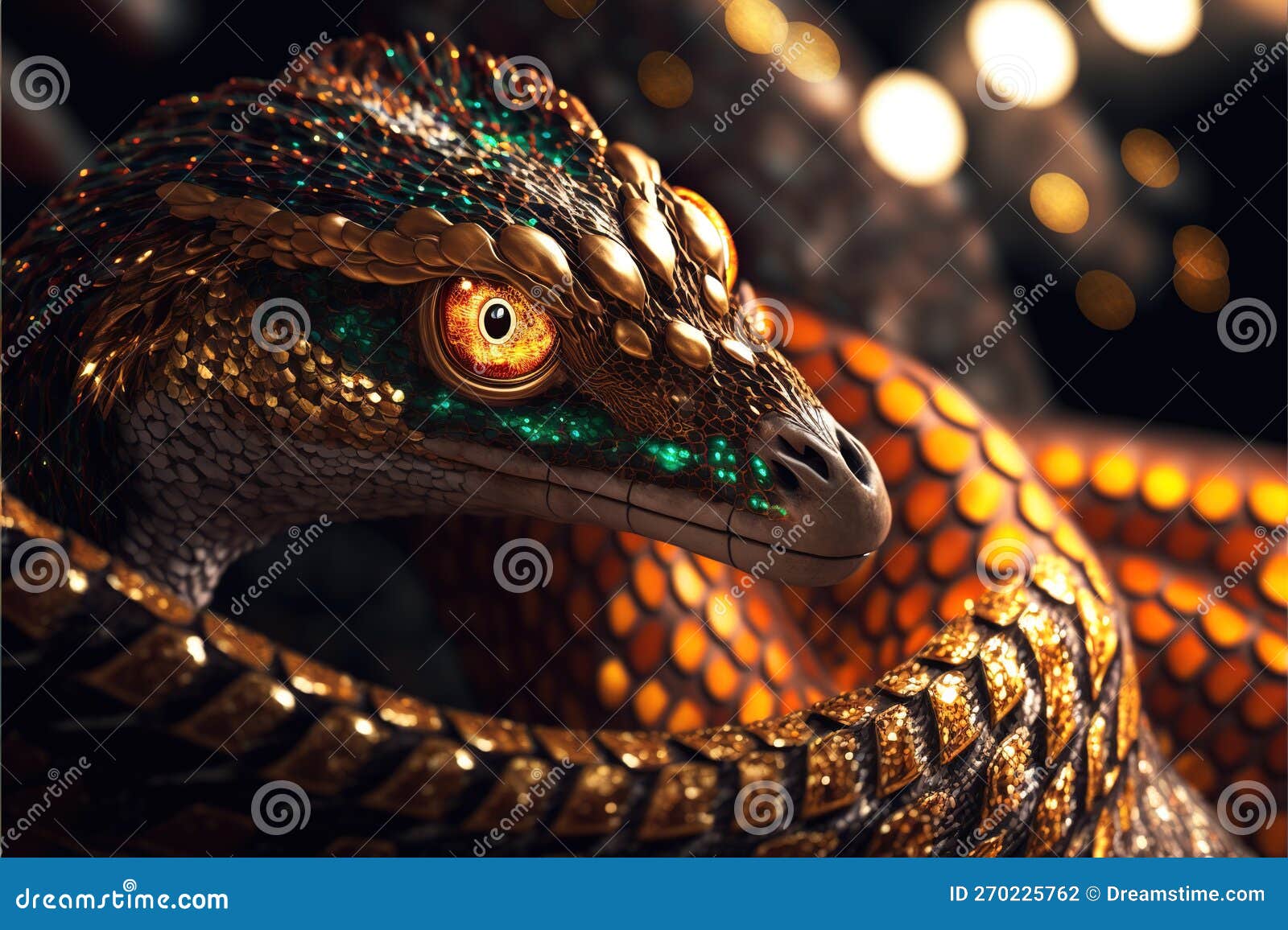 King cobra snake stock illustration. Illustration of scary - 270225762