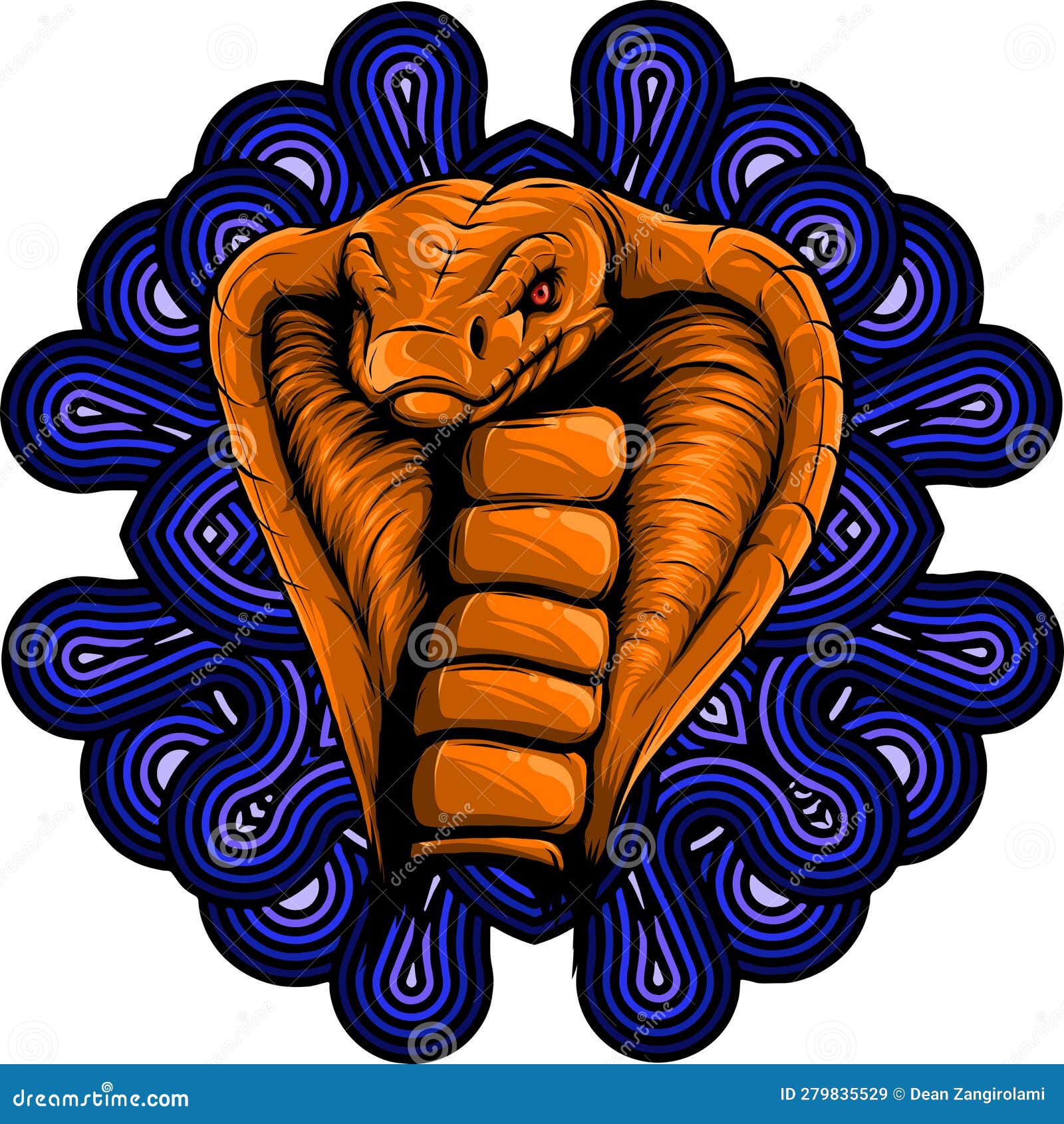 Vector Illustration of Cobra Head Mascot Logo Stock Vector ...
