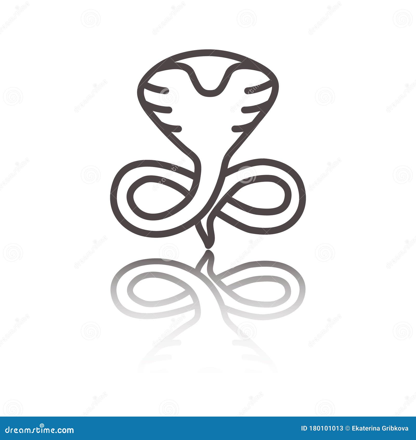 King cobra icon stock vector. Illustration of sign, danger - 180101013