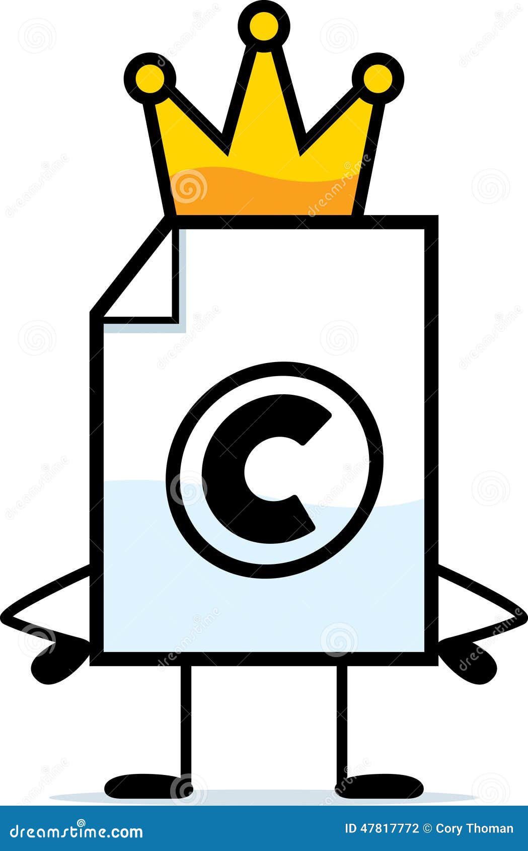King Copyright stock vector. Illustration of king, clip - 47817772