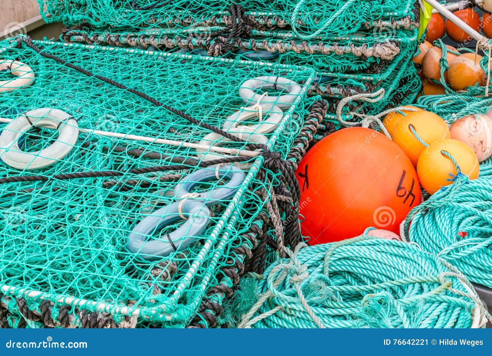 King crab nets stock image. Image of netting, backgrounds - 76642221