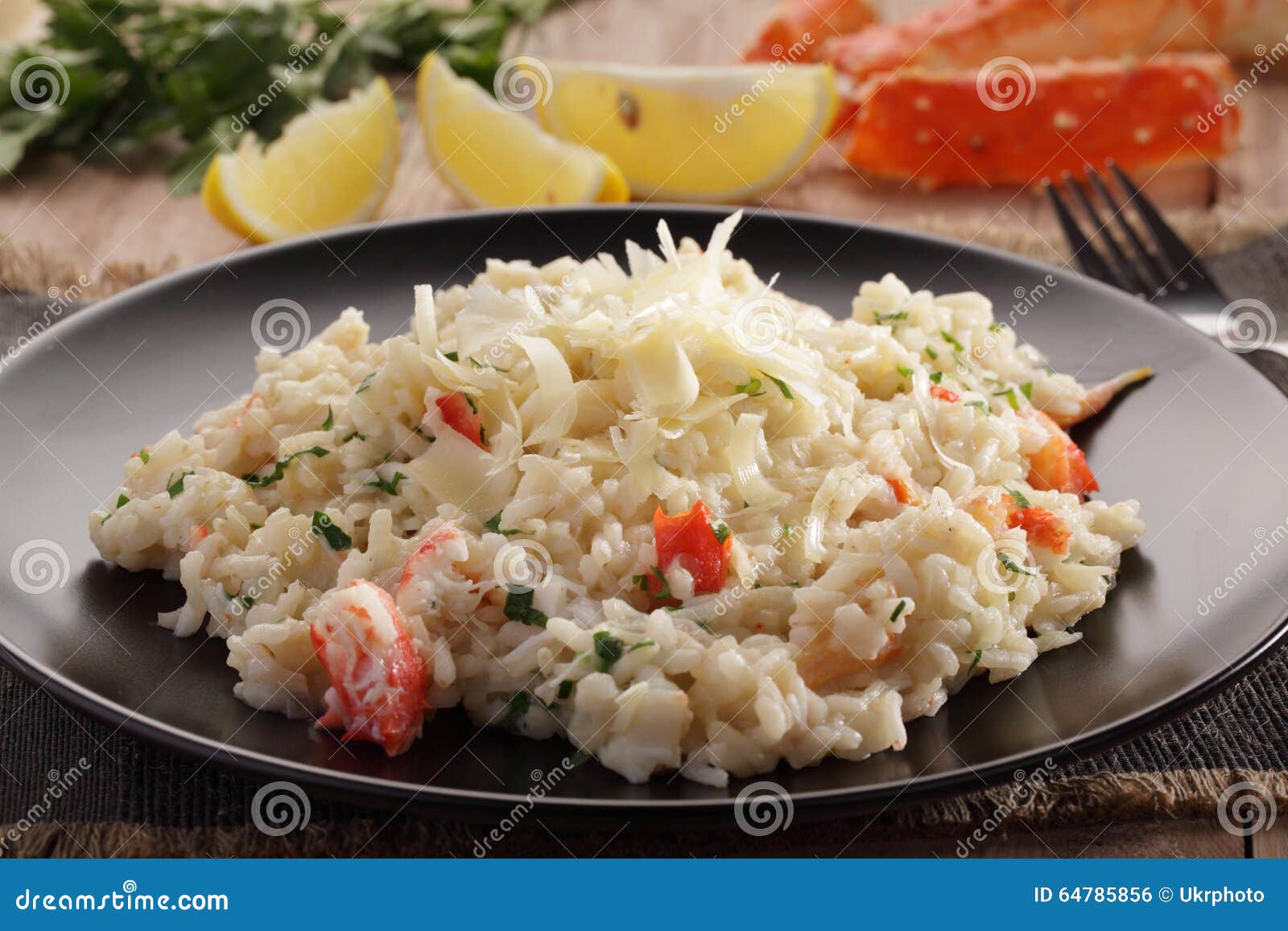 King crab risotto stock photo. Image of lunch, food, crab - 64785856