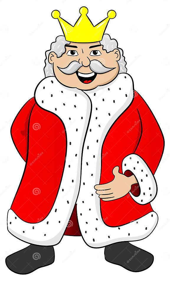 King with crown and cape stock vector. Illustration of cape - 41015039