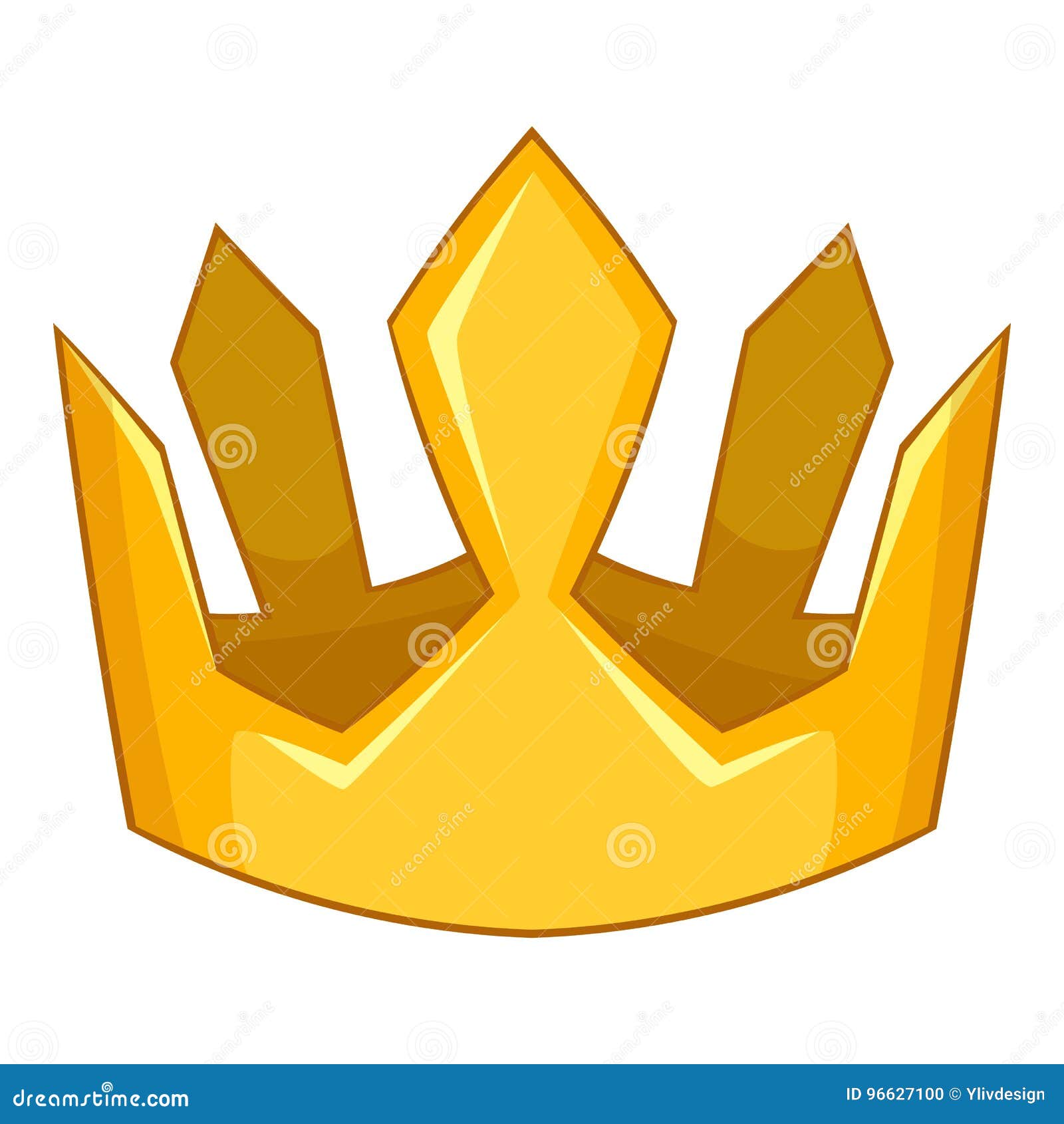 King Crown Icon, Cartoon Style Stock Vector - Illustration of luxury ...