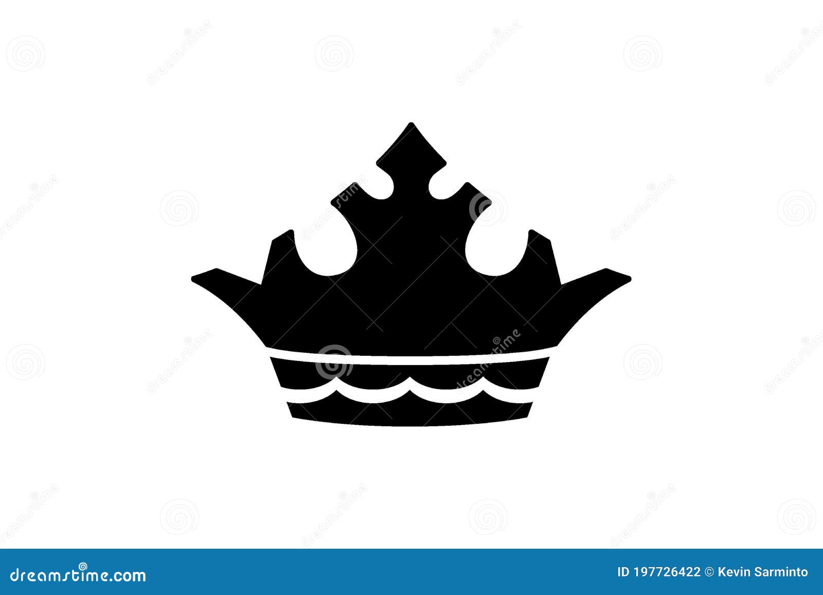 King crown logo stock vector. Illustration of line, crown - 197726422