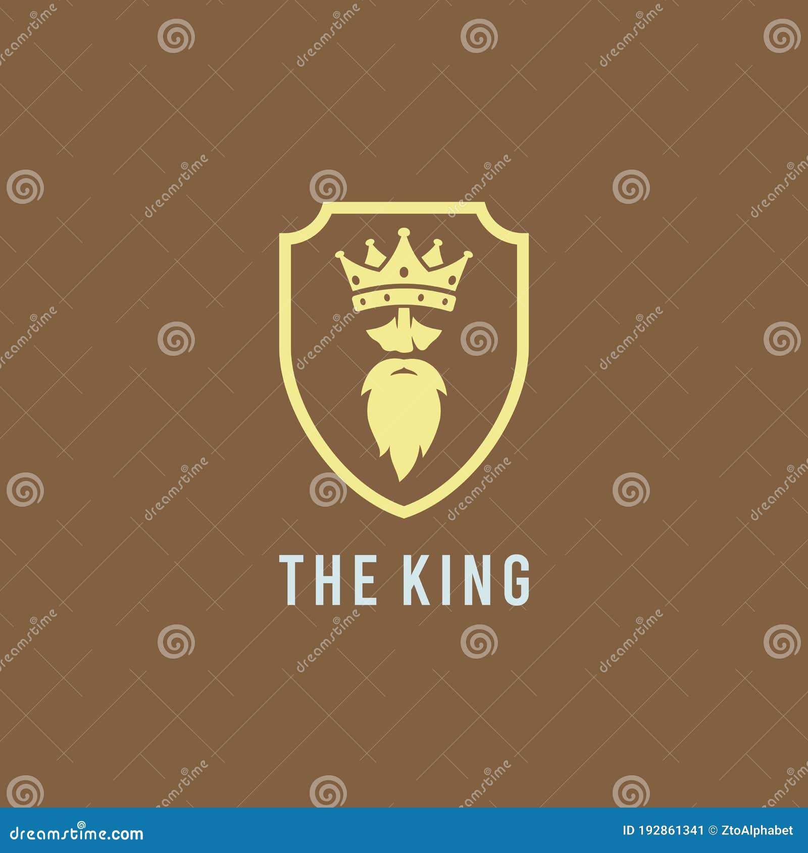 King Crown Mascot Logo Template Stock Vector - Illustration of culture ...