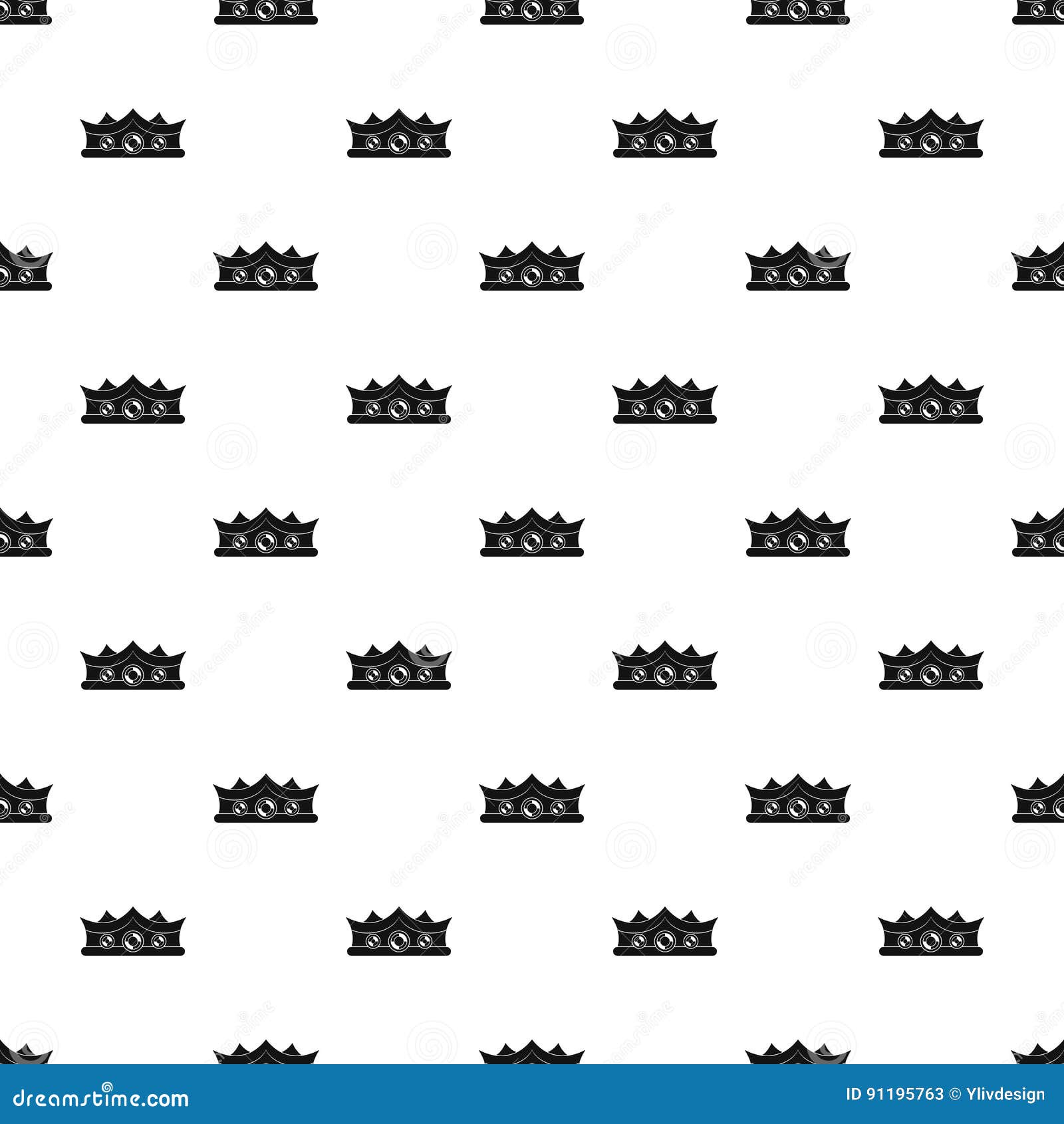King crown pattern vector stock vector. Illustration of simple - 91195763