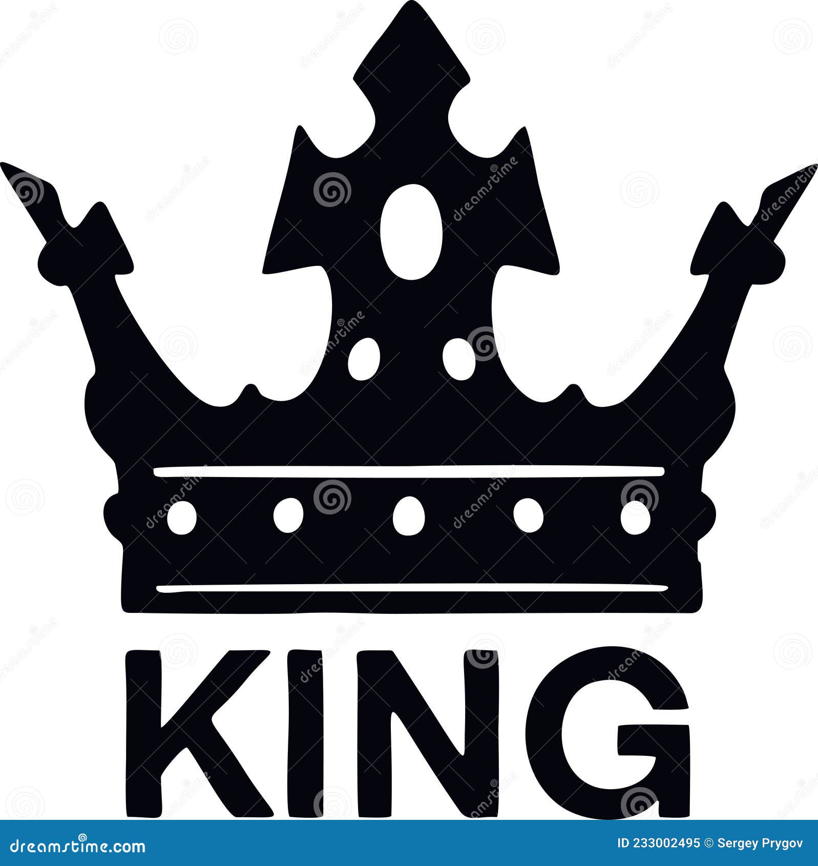 King, Crown - Sticker for Car Isolated on White Stock Vector ...