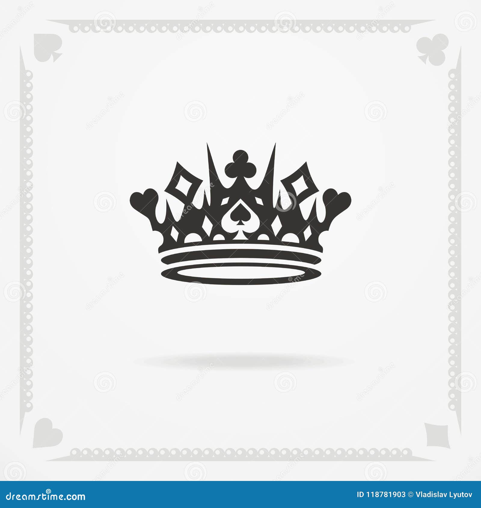 King crown symbol stock vector. Illustration of heraldry - 118781903
