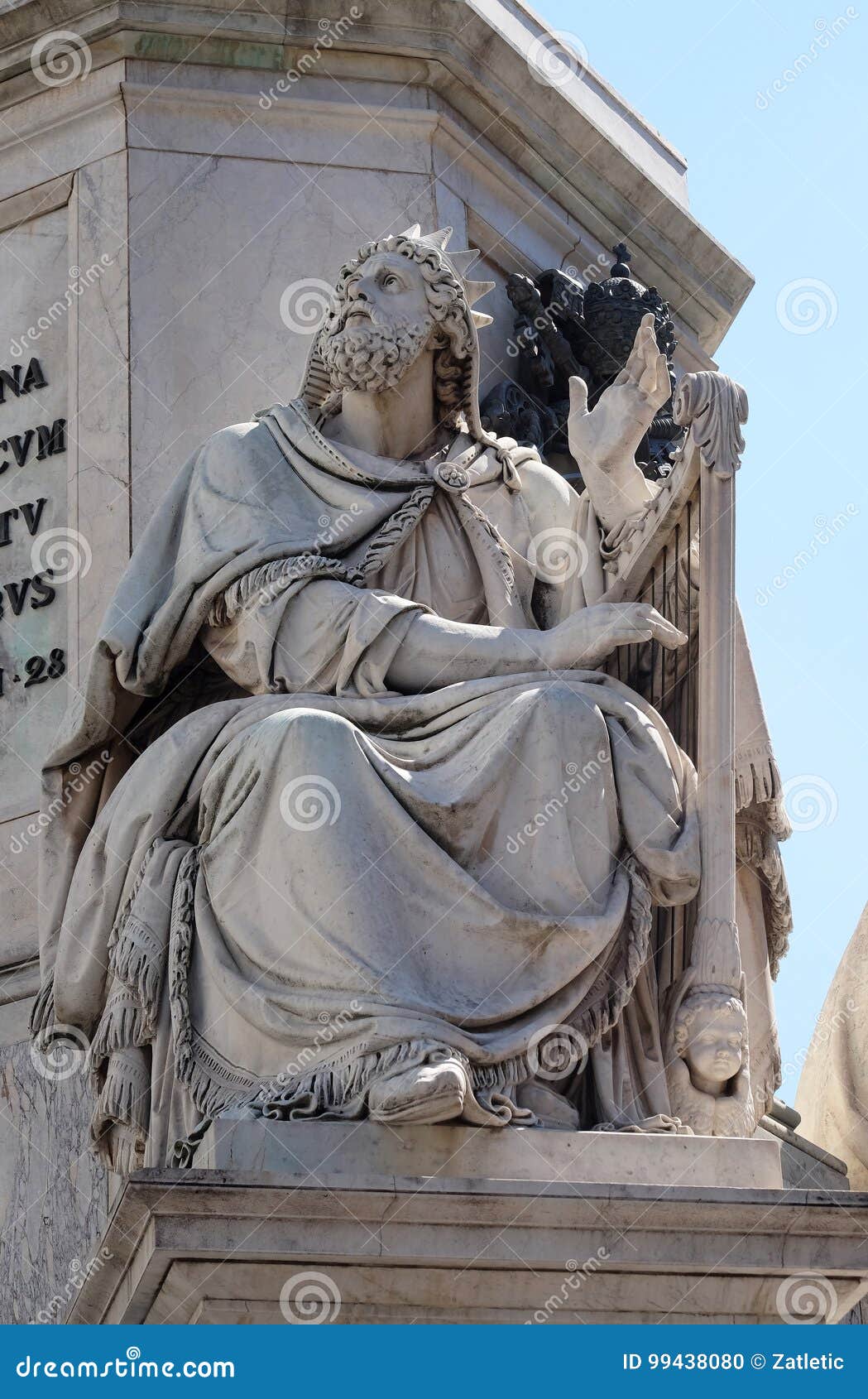 King David stock photo. Image of catholicism, king, column - 99438080