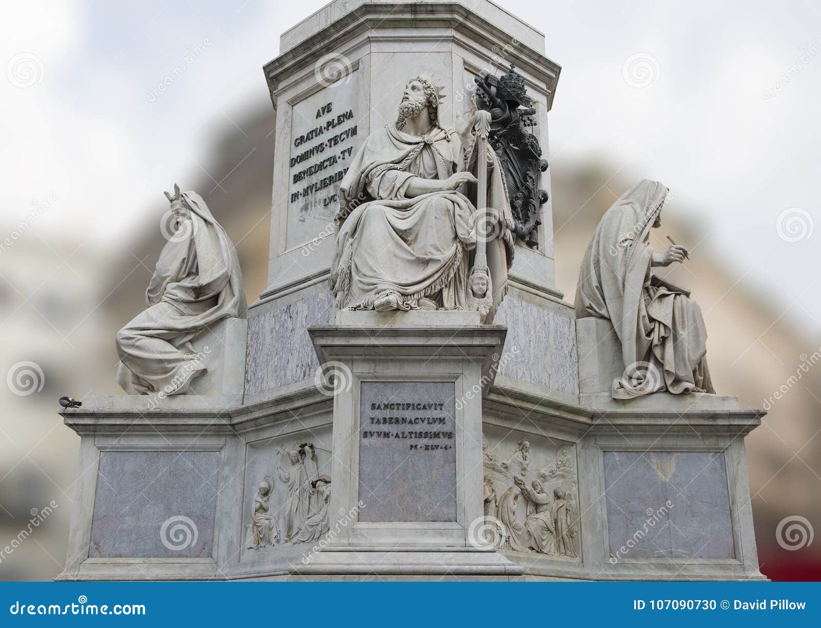 King David by Tadoini, Base of the Column of the Immaculate Conception ...
