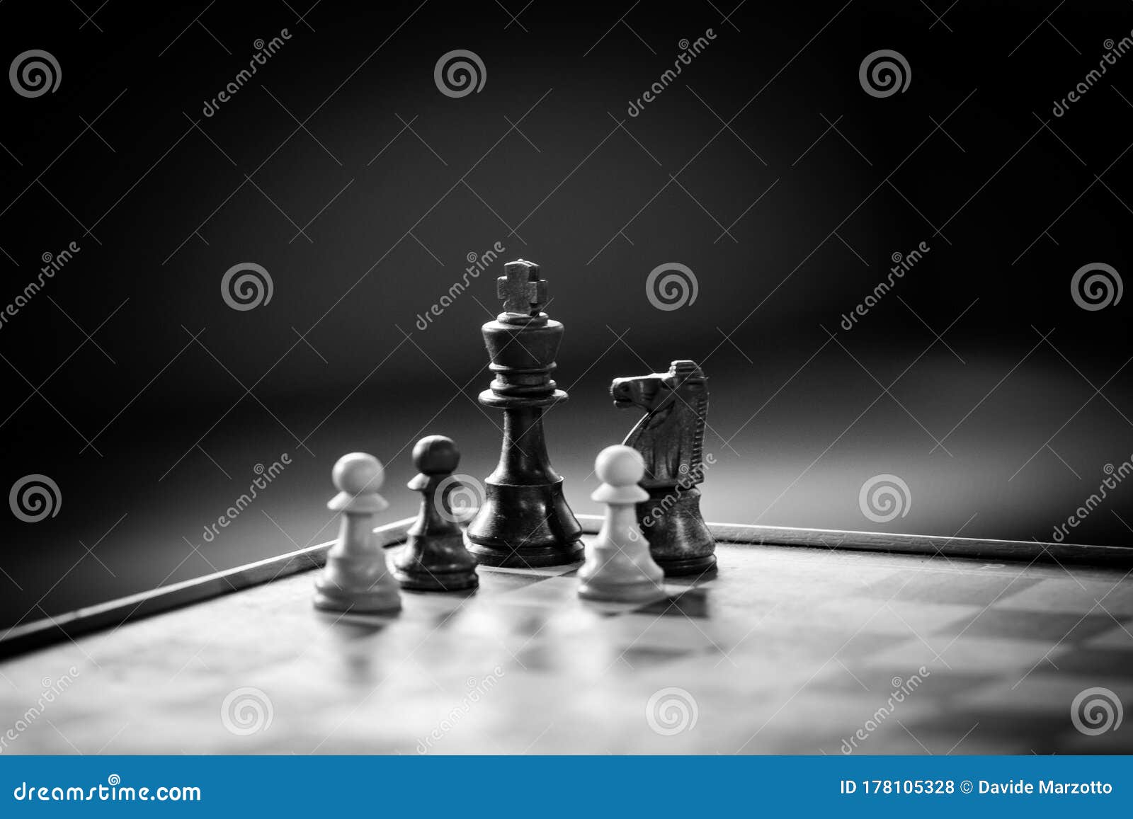 The king is dead stock photo. Image of horse, chess - 178105328