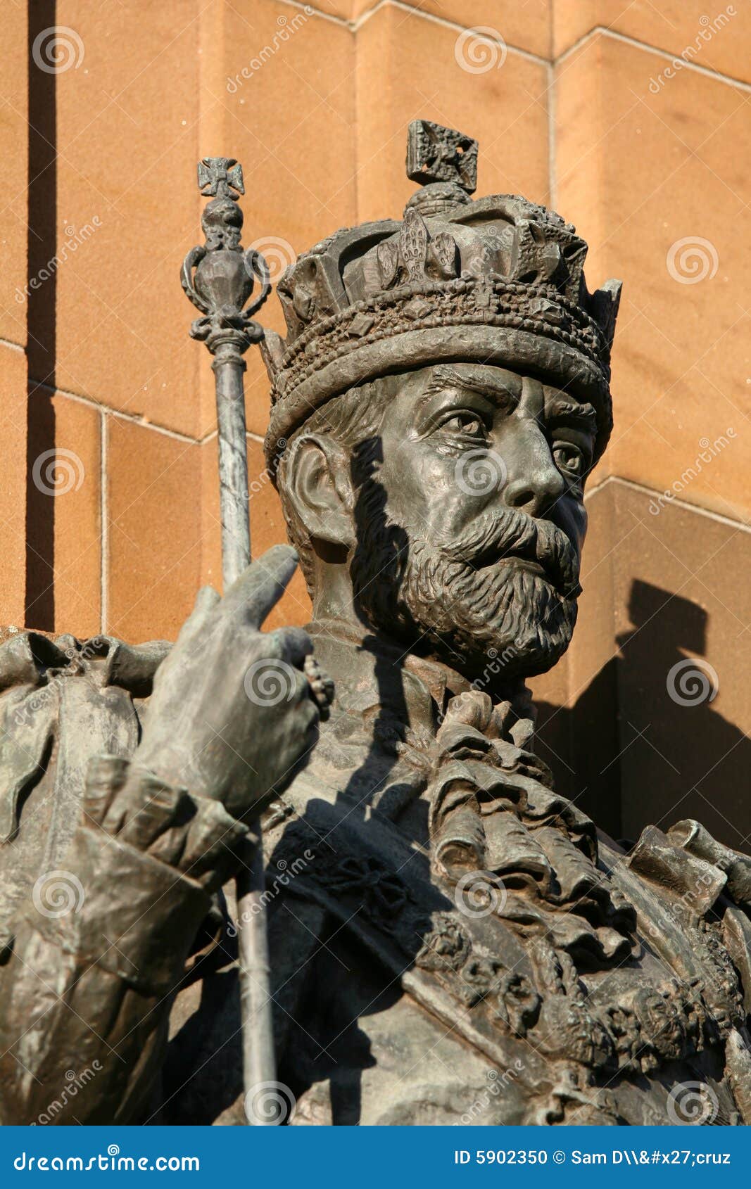 King Edward Statue - Australia Stock Photo - Image of magesty ...
