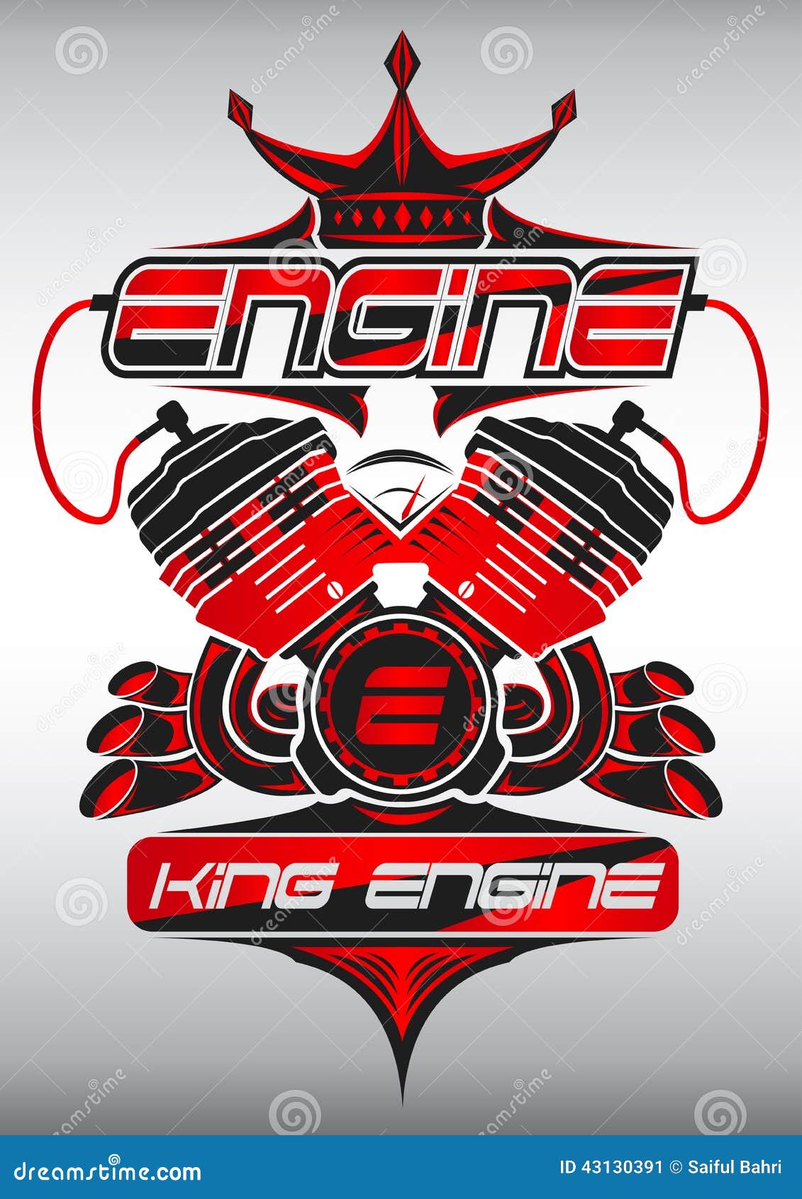 King Engine stock vector. Illustration of club, machine - 43130391
