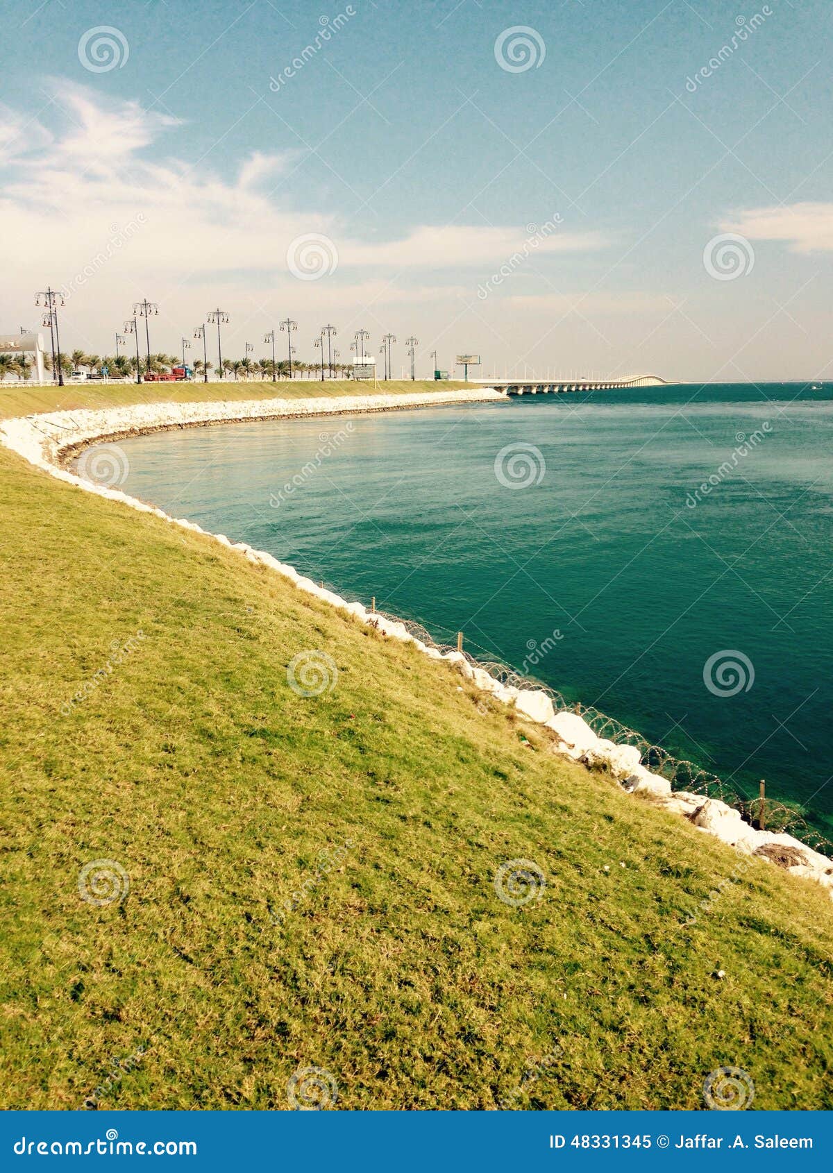 King Fahad Bridge stock image. Image of bridge, saudi - 48331345