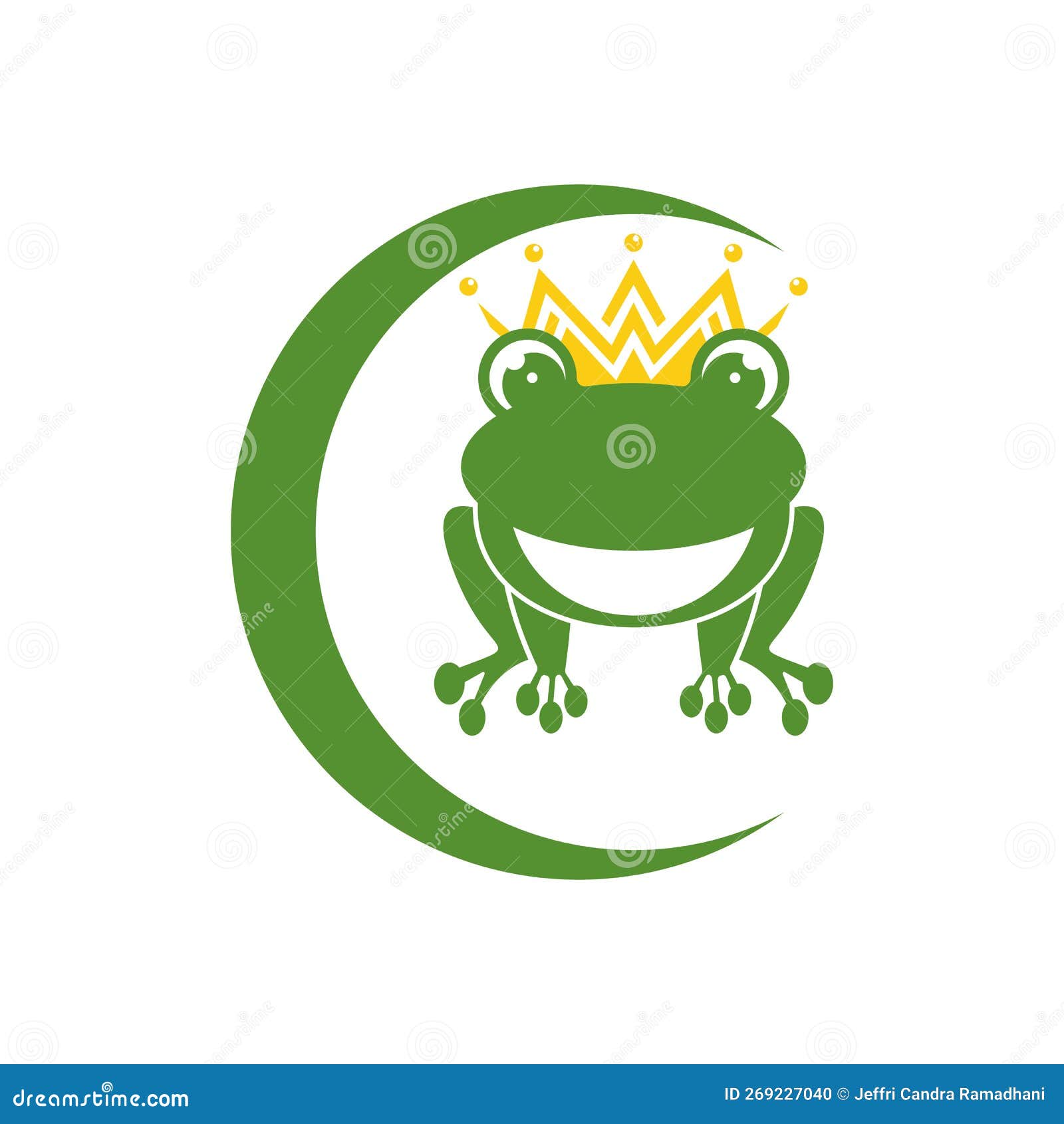 King Frog Logo Icon Template Design Stock Vector - Illustration of icon ...