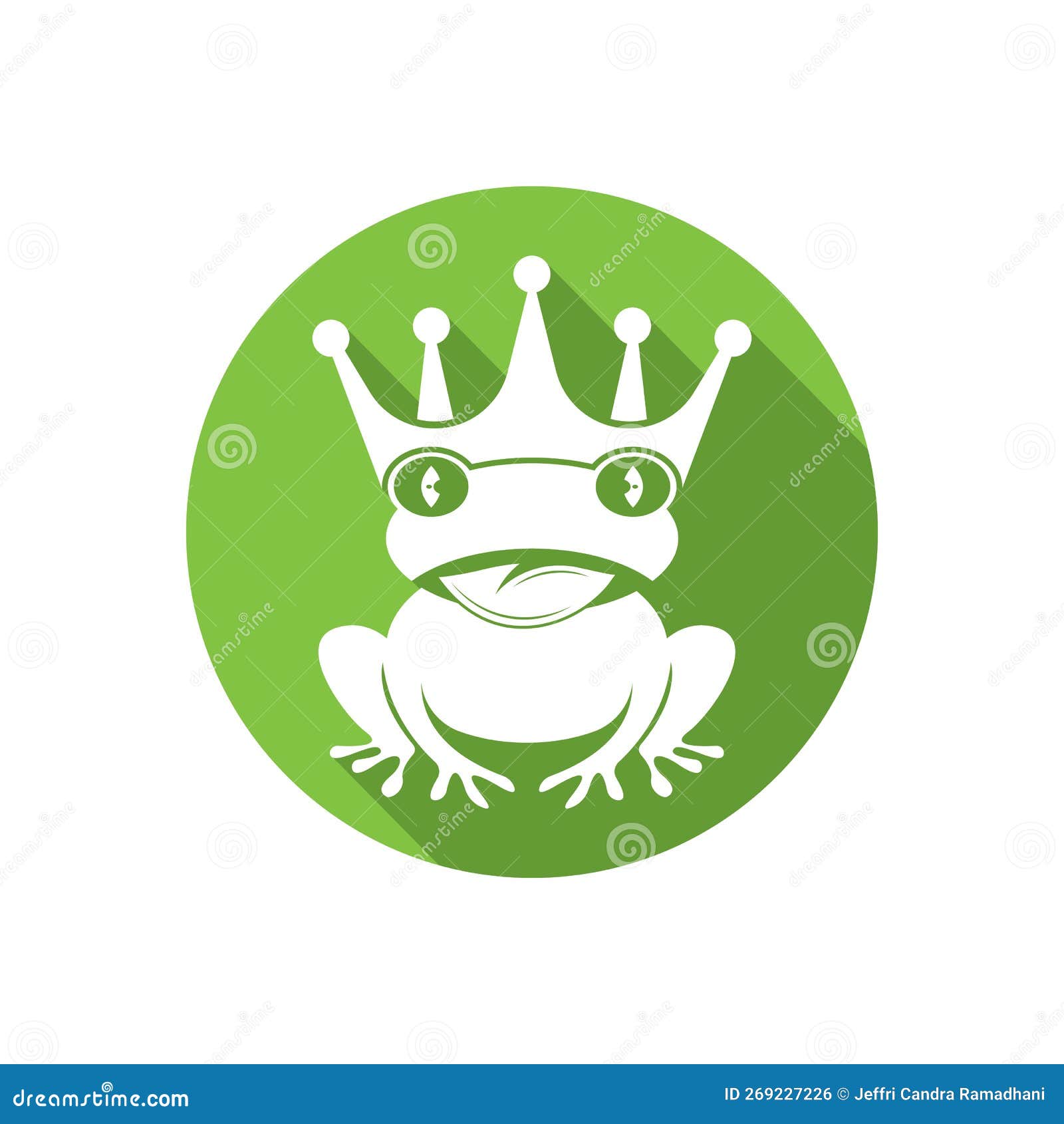 King Frog Logo Icon Template Design Stock Vector - Illustration of ...