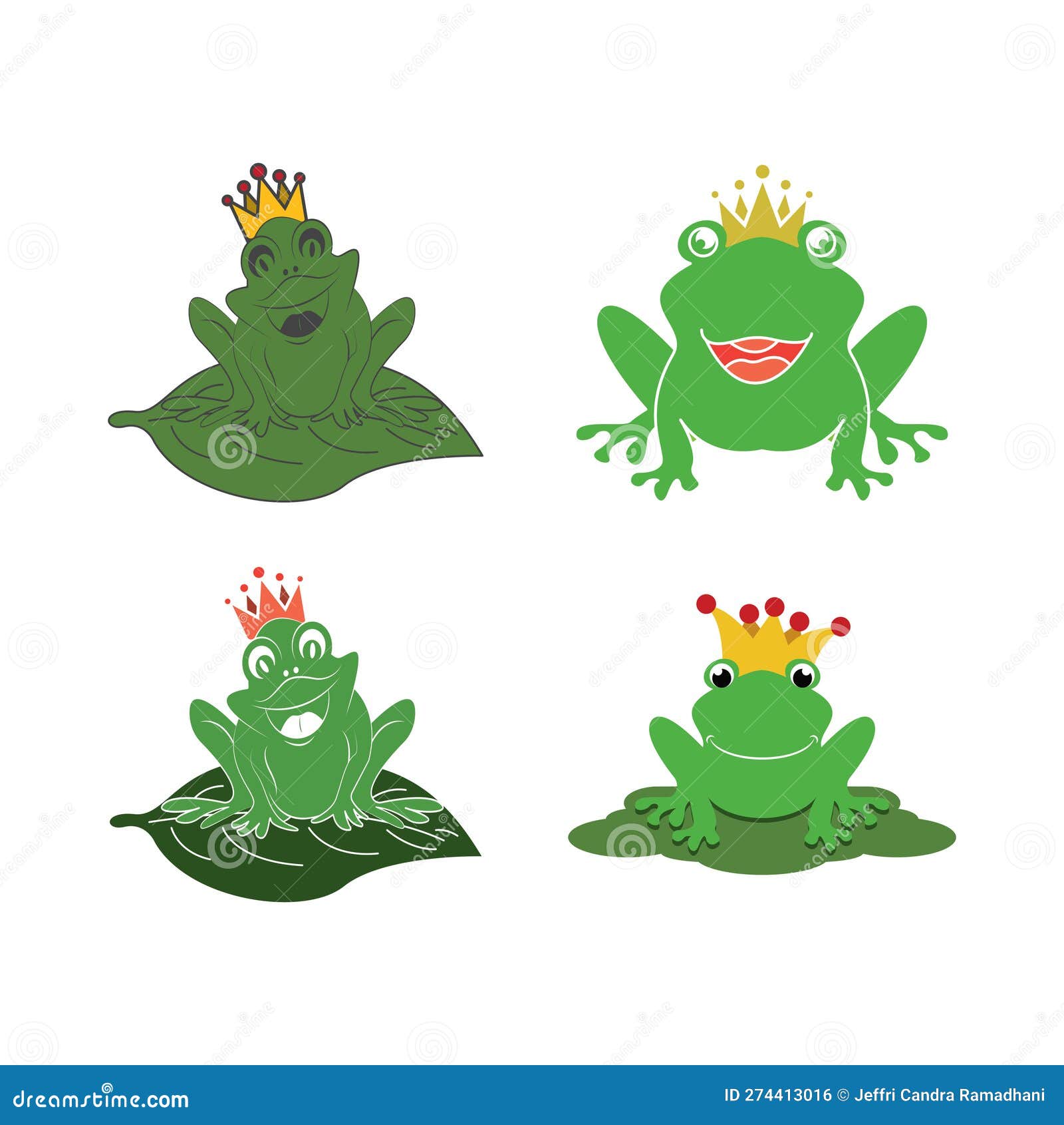 King Frog Logo Icon Template Design Stock Vector - Illustration of ...