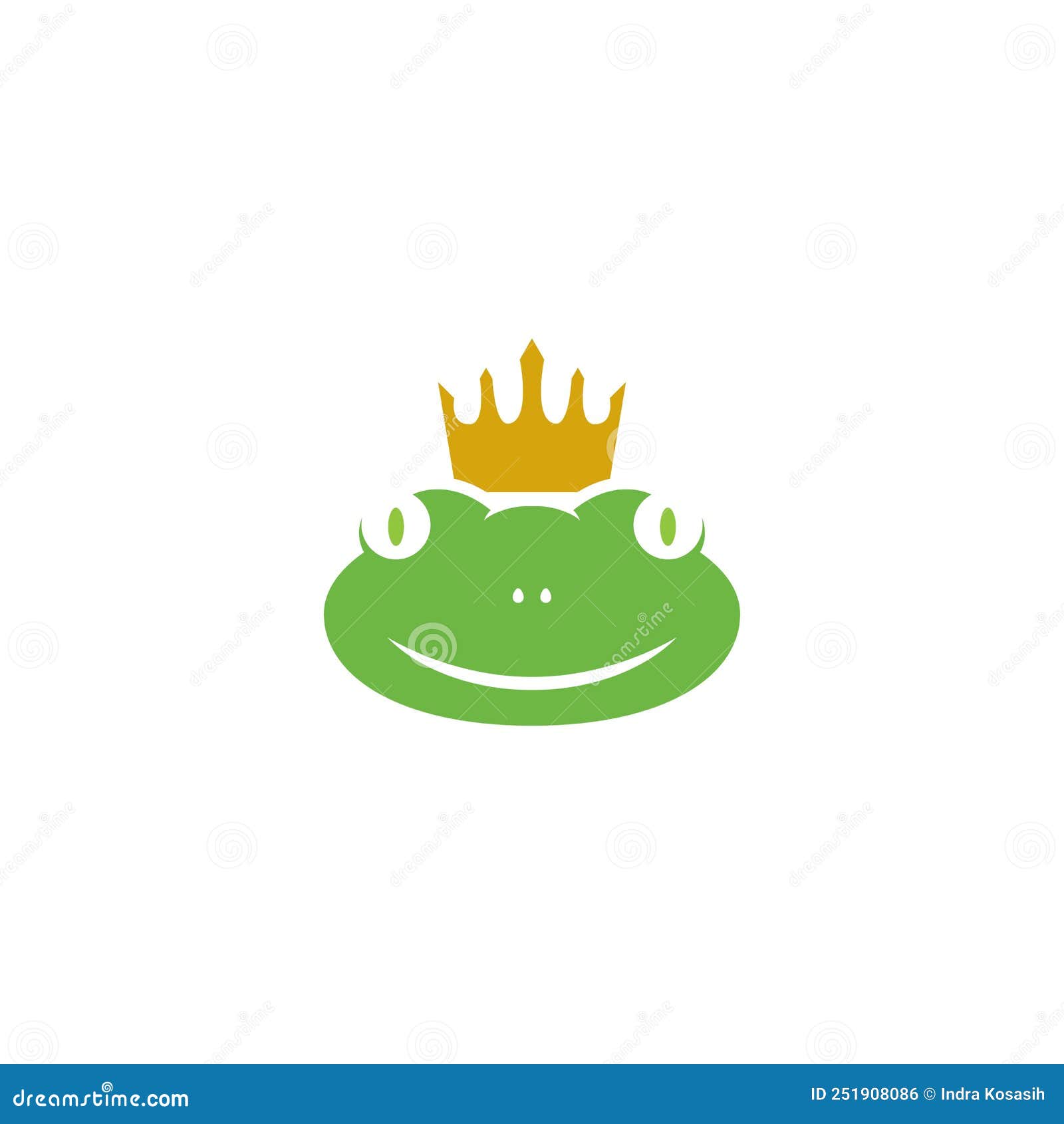 King Frog Logo Template Vector Stock Vector - Illustration of funny, graphic: 251908086