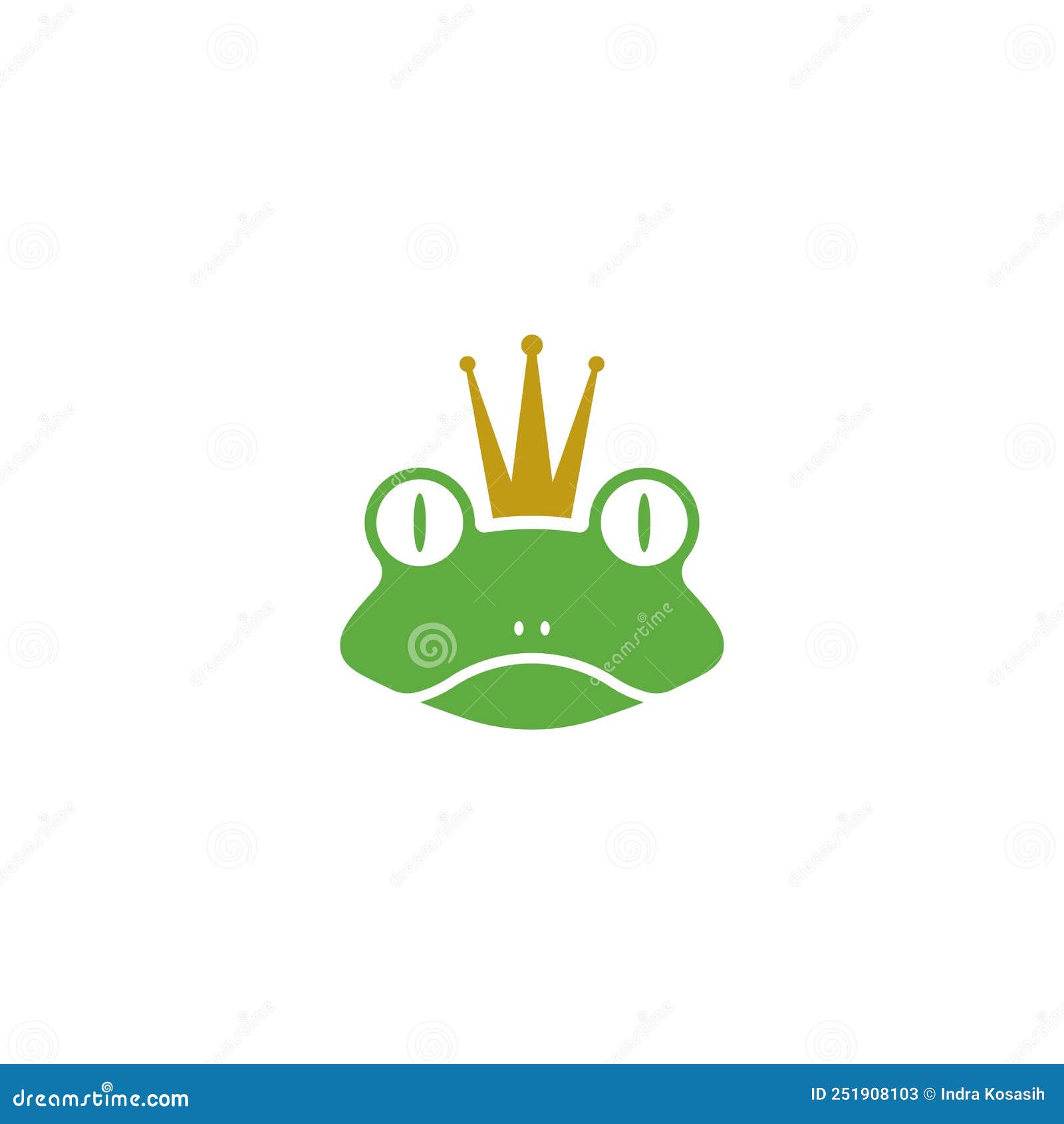 King Frog Logo Template Vector Stock Vector - Illustration of king ...