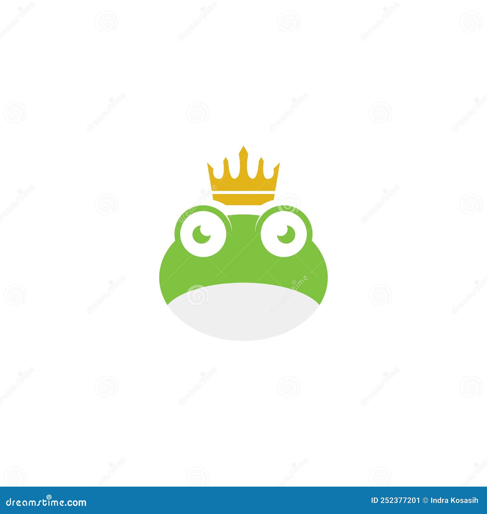 King Frog Logo Template Vector Stock Vector - Illustration of symbol ...
