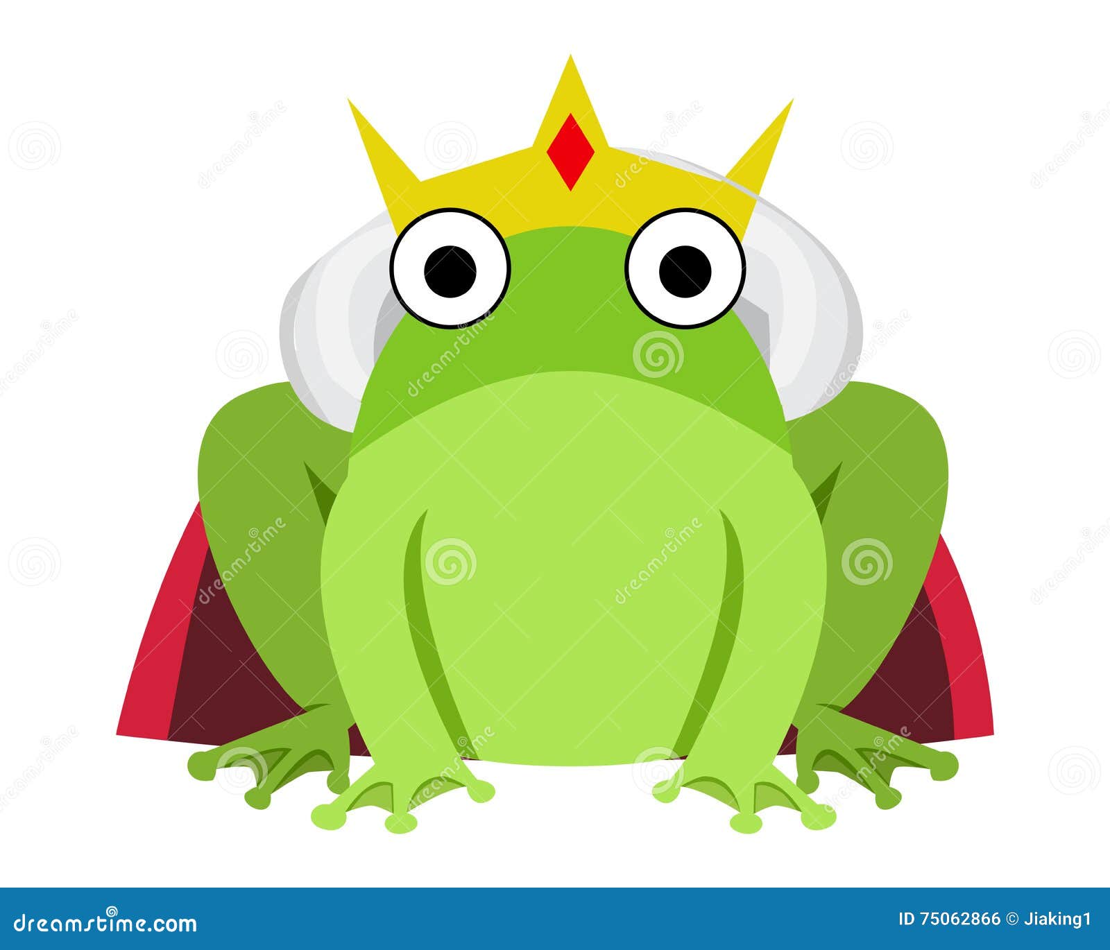 King Frog Mascot Logo Cartoon Vector | CartoonDealer.com #161131629