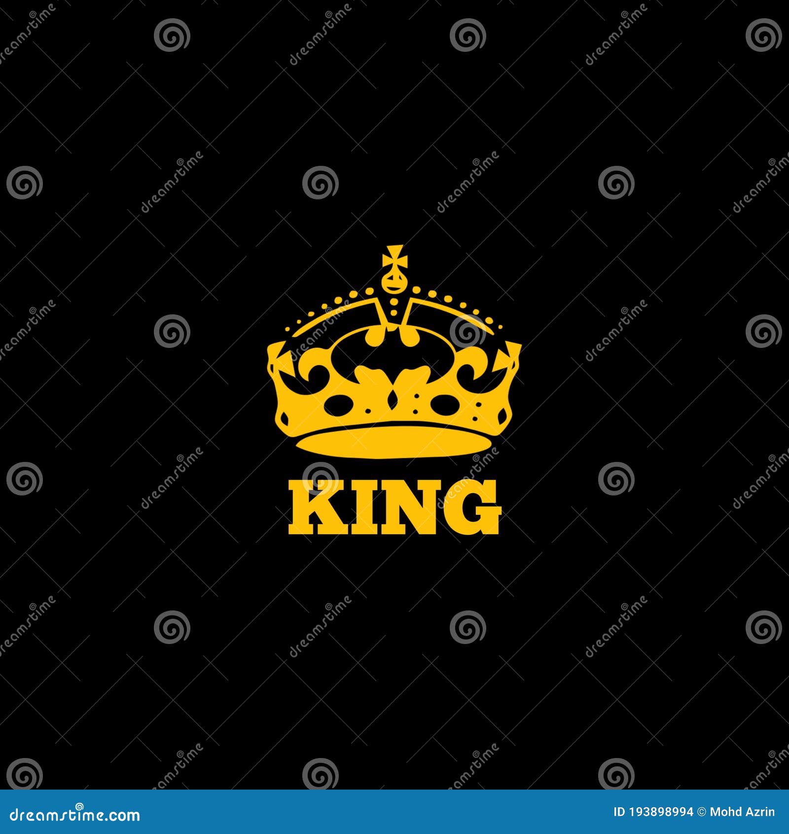 King and gold stock illustration. Illustration of presentation - 193898994