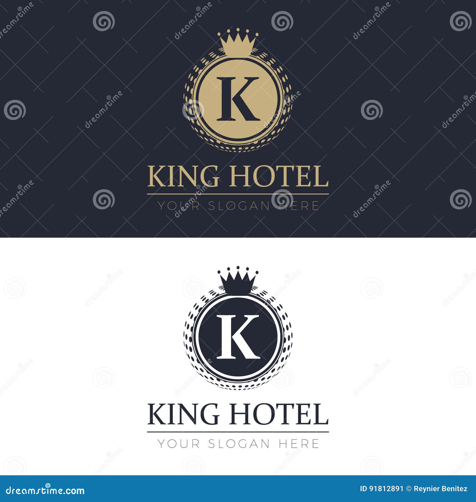 King Hotel Logo stock vector. Illustration of modern - 91812891