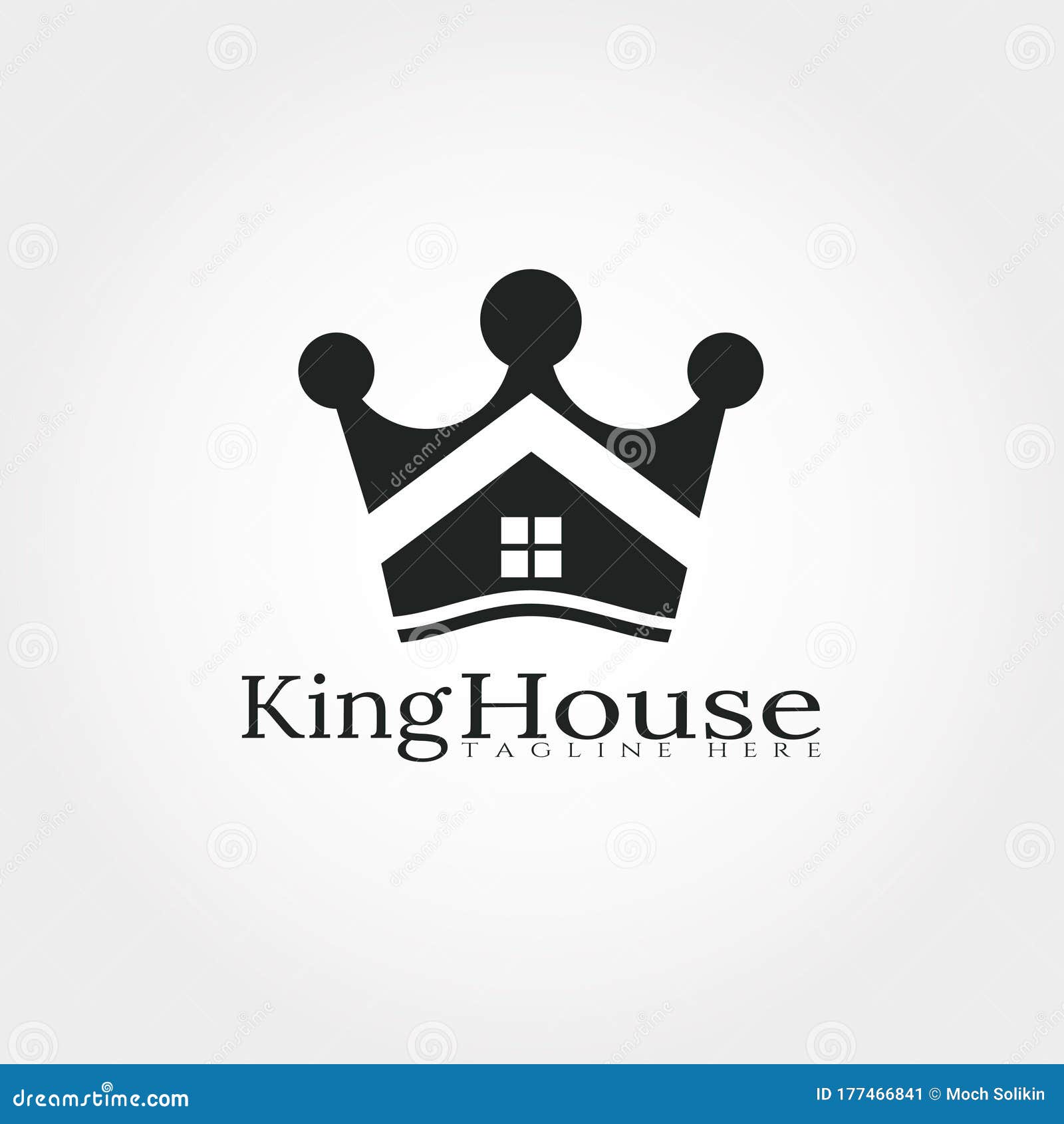 King House Logo Design Template, Illustration Element -vector Stock ...