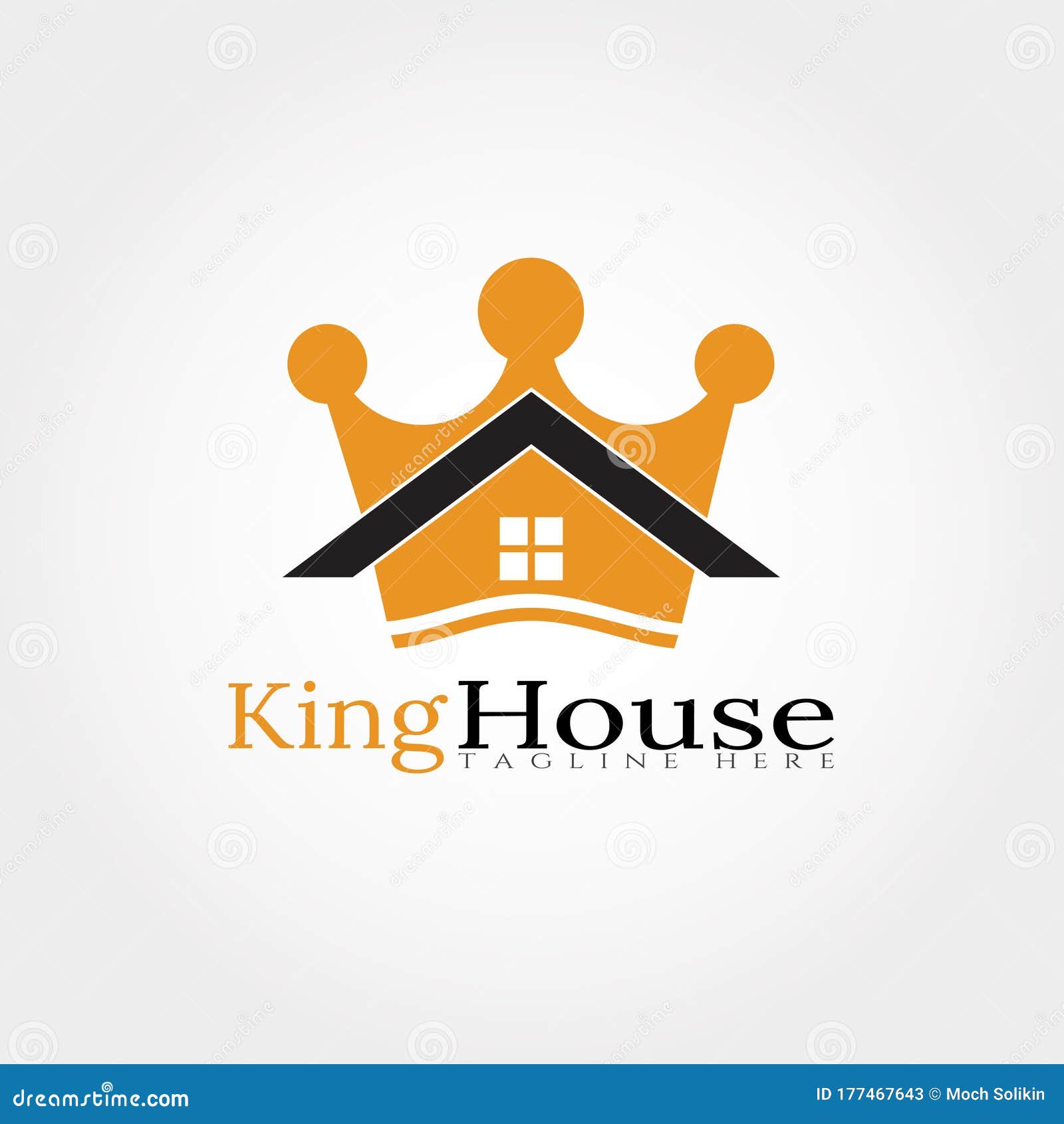 King House Logo Design Template, Illustration Element -vector Stock ...