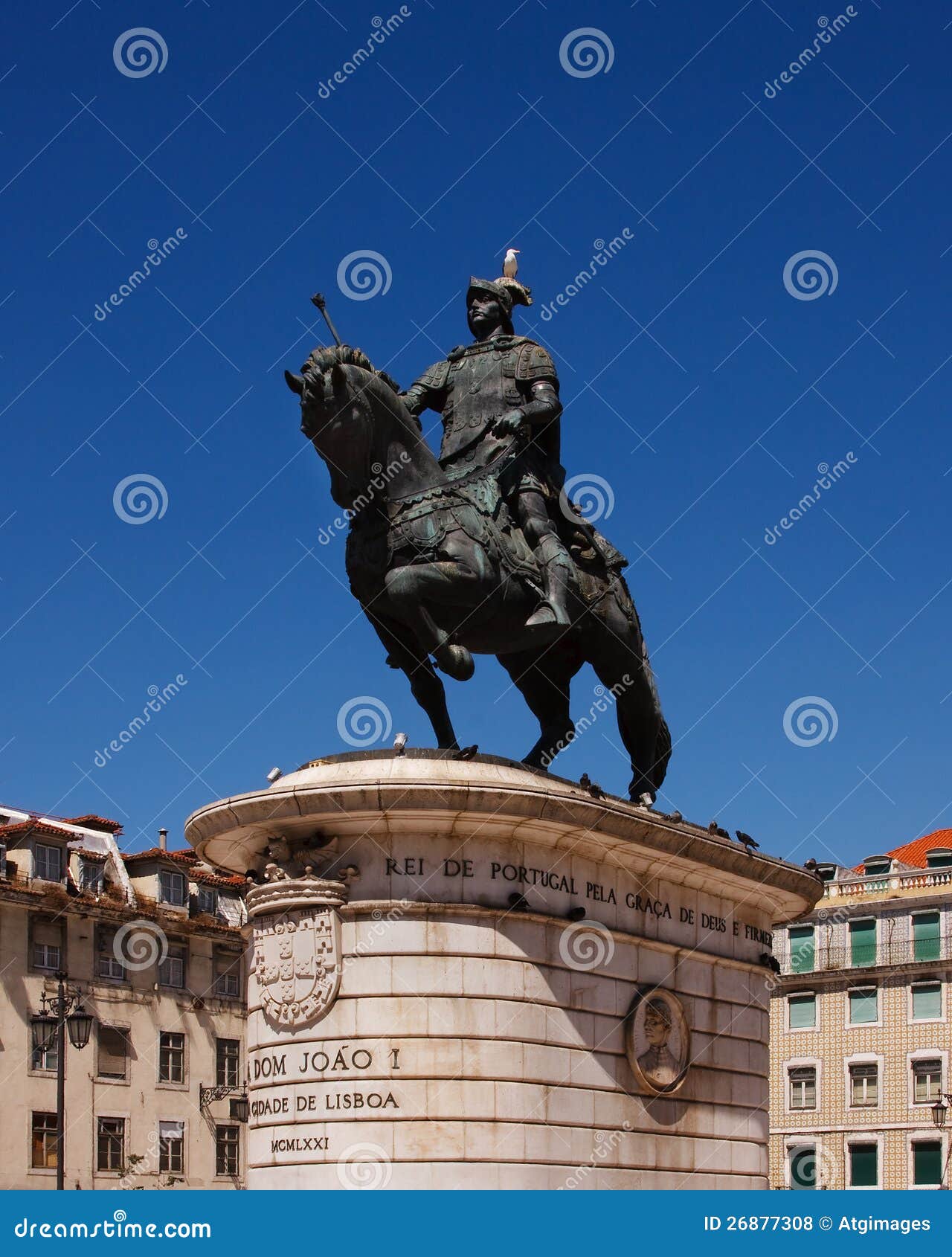 King Joao I Monument stock photo. Image of architecture - 26877308