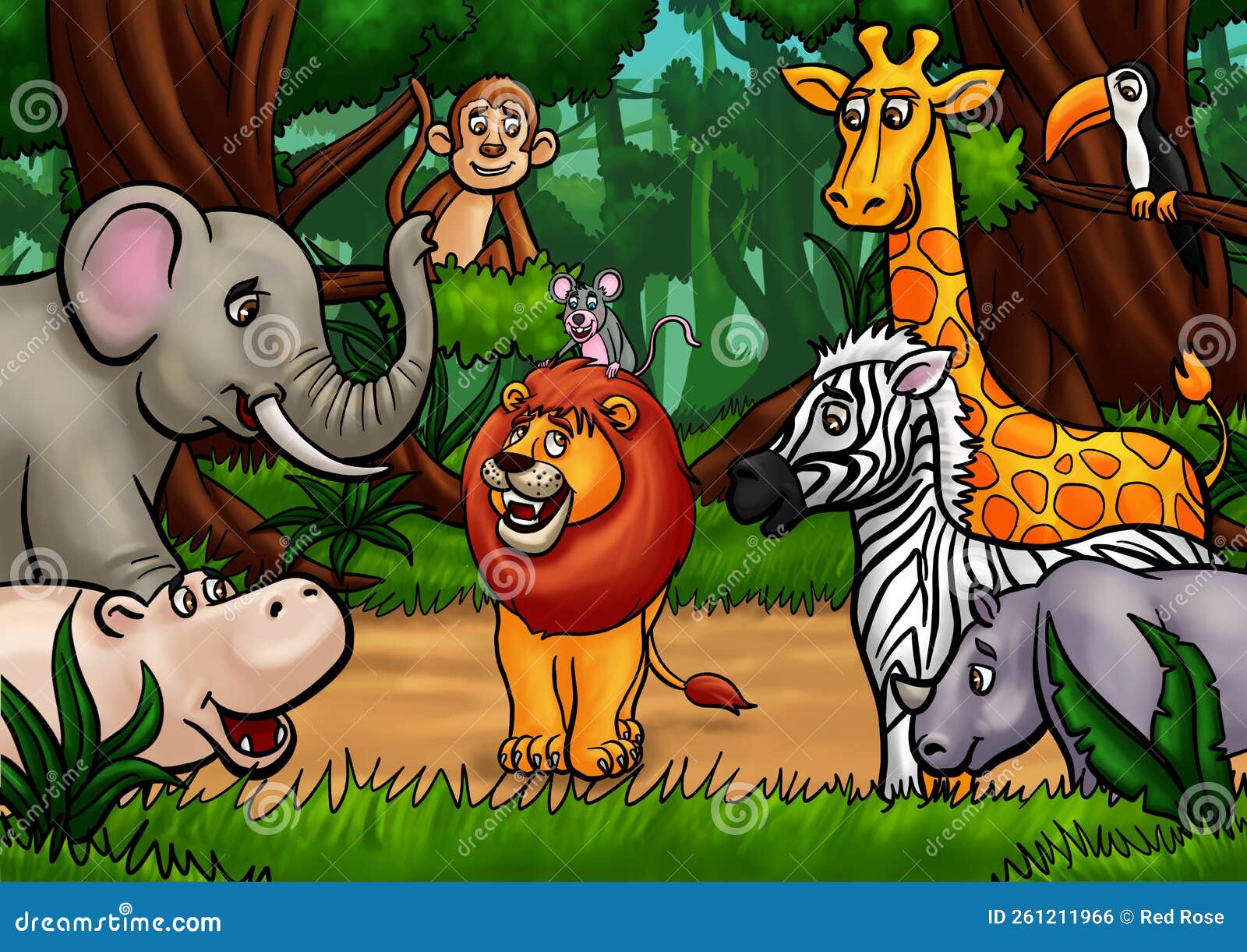 The king of the jungle stock illustration. Illustration of screenshot ...