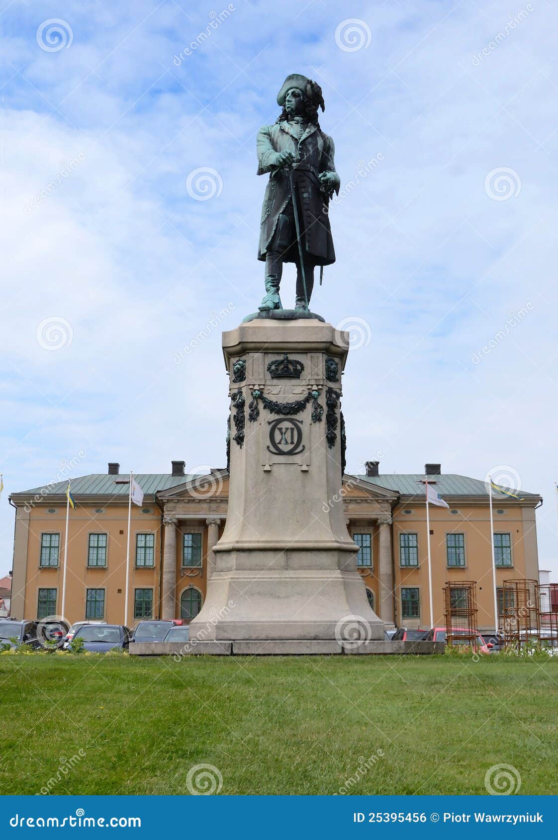 King Karl XI statue stock photo. Image of scandinavia - 25395456