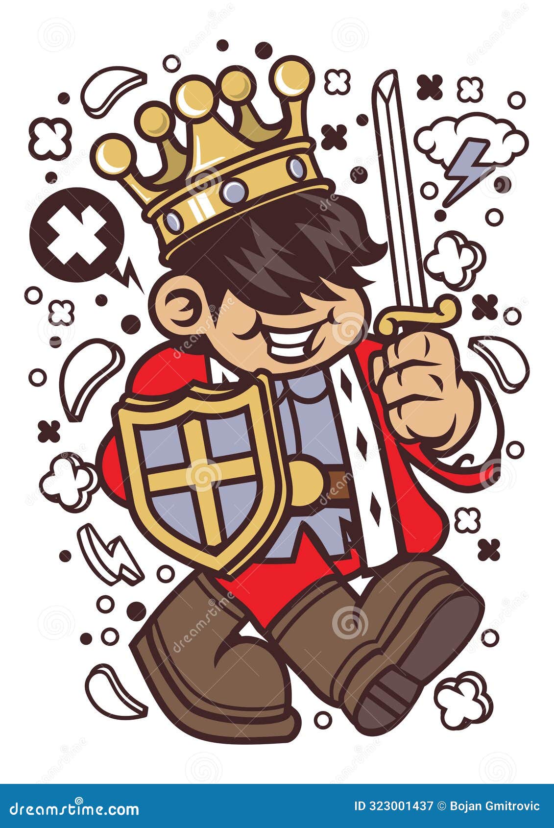 King Kid stock illustration. Illustration of design - 323001437
