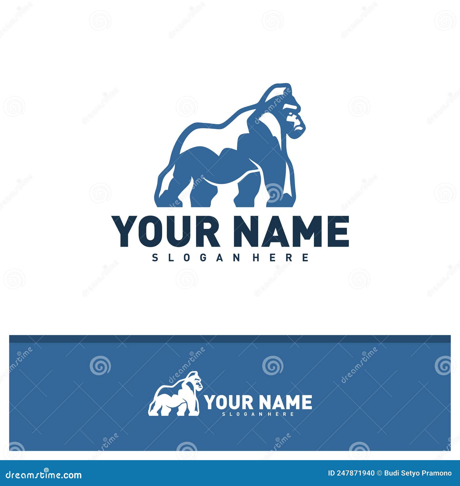 King Kong Logo Design Vector, Creative King Kong Logo Concepts Template ...