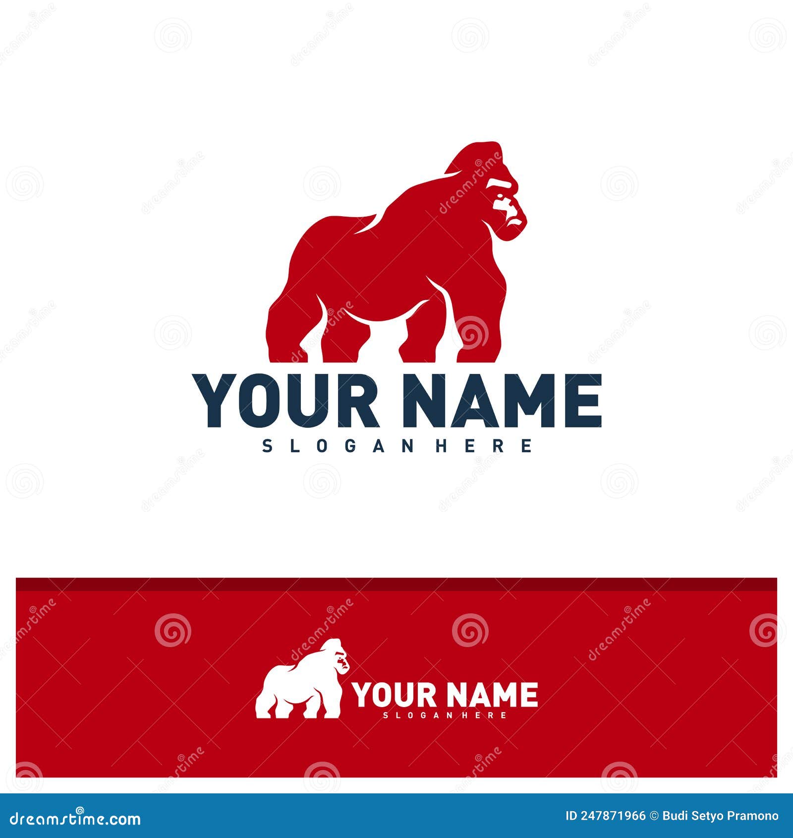 King Kong Logo Design Vector, Creative King Kong Logo Concepts Template ...