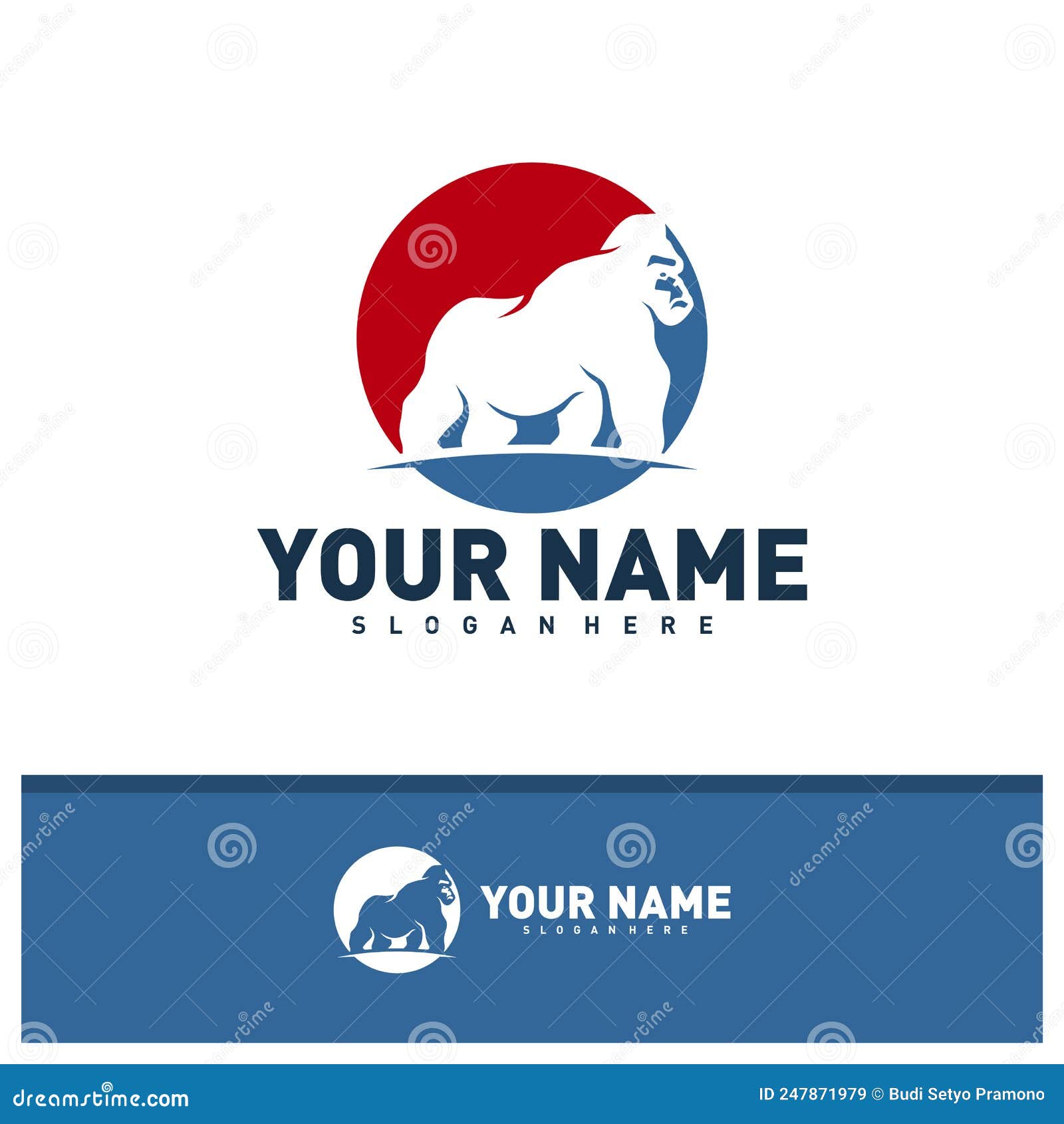 King Kong Logo Design Vector, Creative King Kong Logo Concepts Template ...