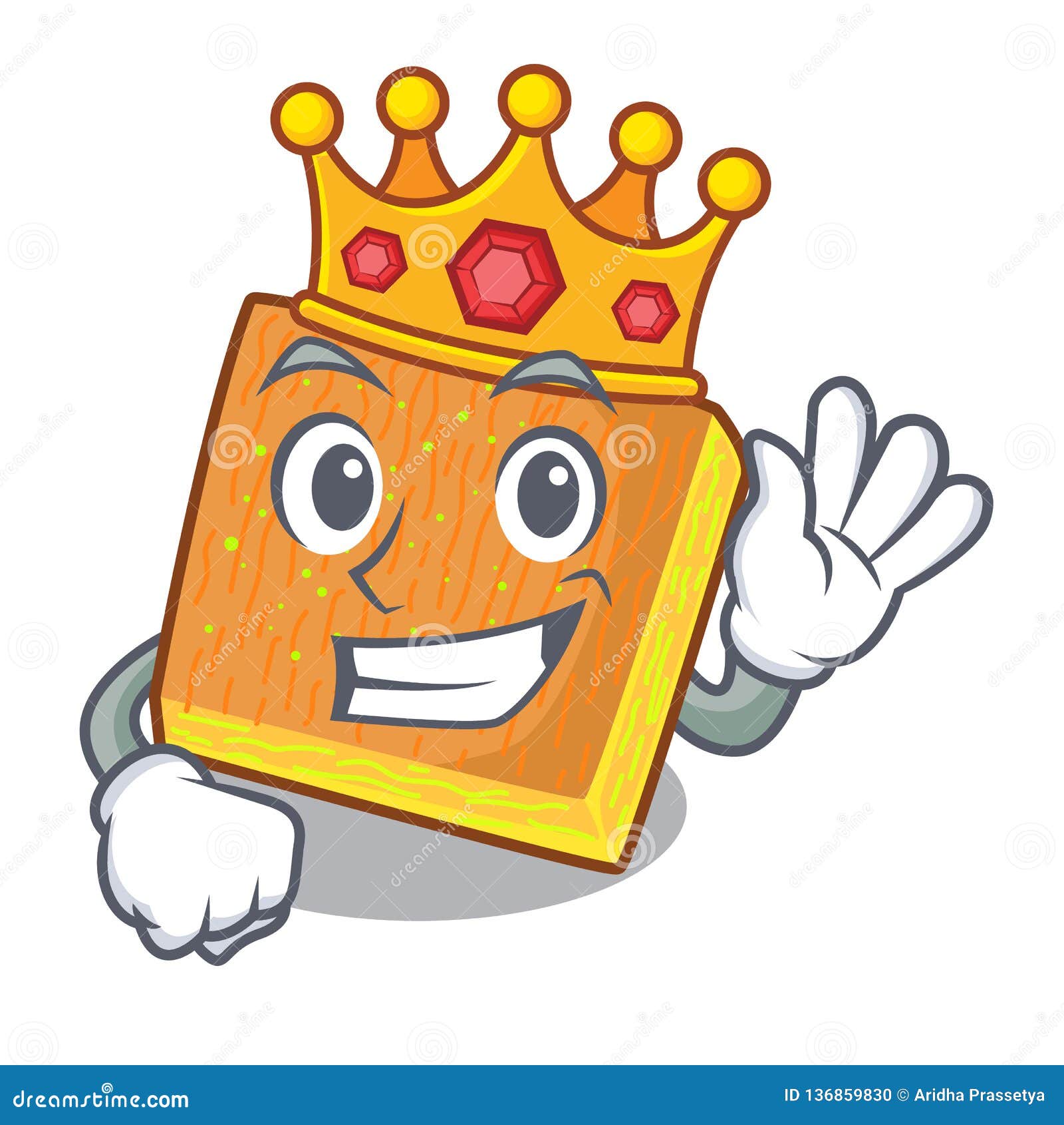 King Kunafa Was Isolated from the Mascot Stock Vector - Illustration of ...