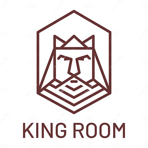 King Line Art logo design stock vector. Illustration of symbol - 325057401