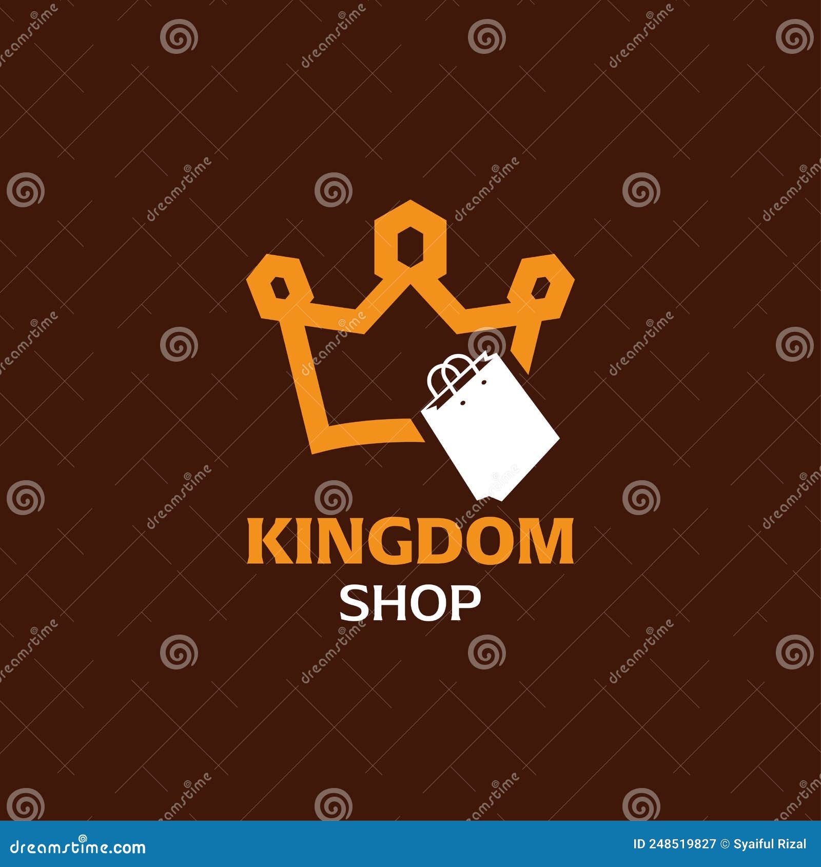 King Shop Logo stock illustration. Illustration of finance - 248519827