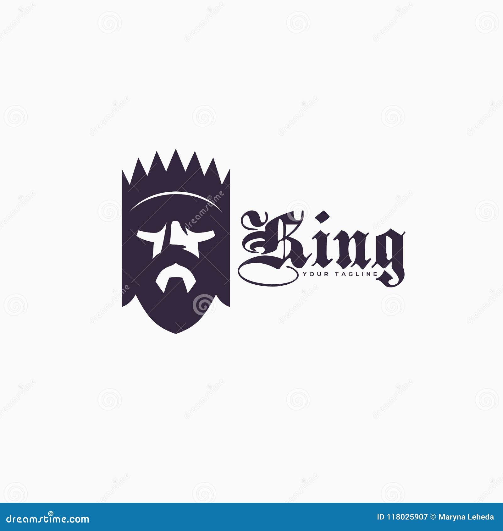 King logo template stock vector. Illustration of emblem - 118025907