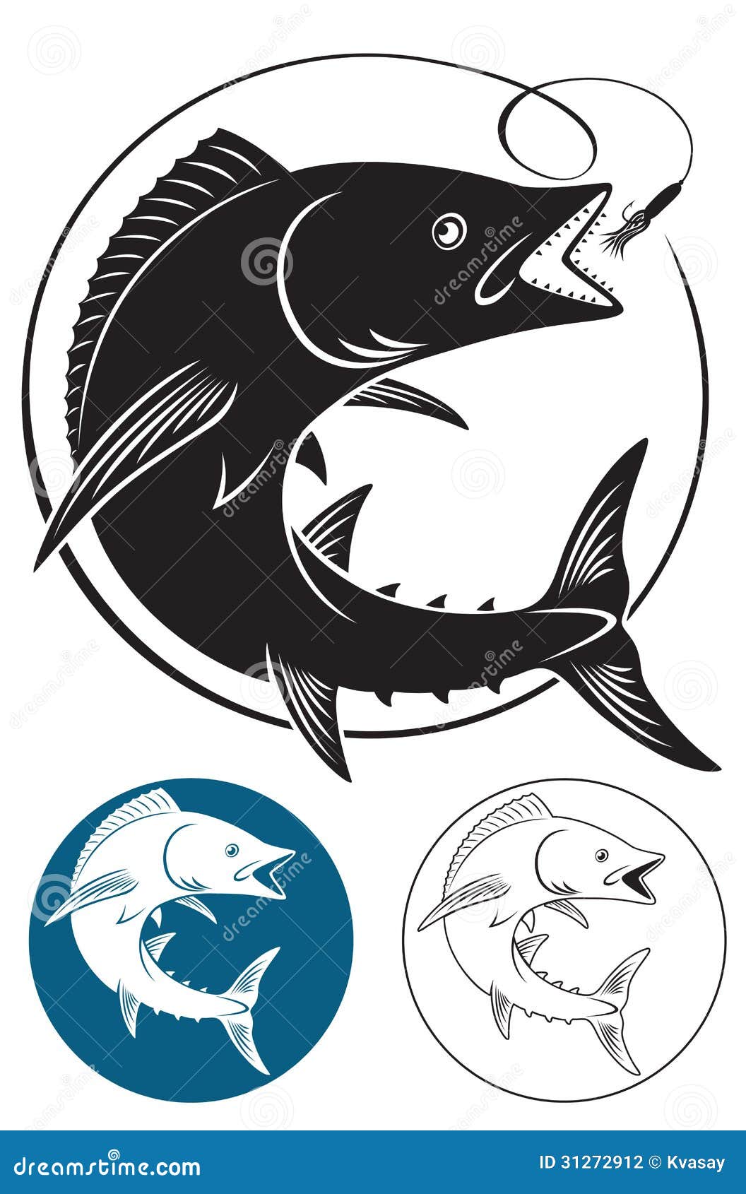 King mackerel stock vector. Illustration of atlantic - 31272912