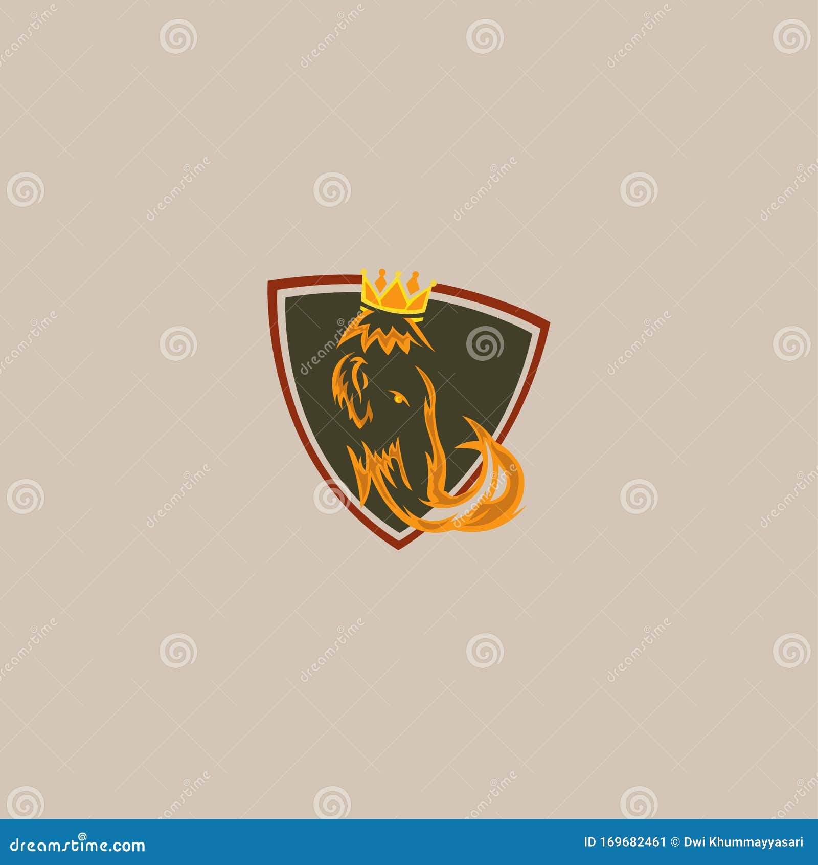 Mammoth Icon Vector Isolated On White Background, Mammoth Sign ...