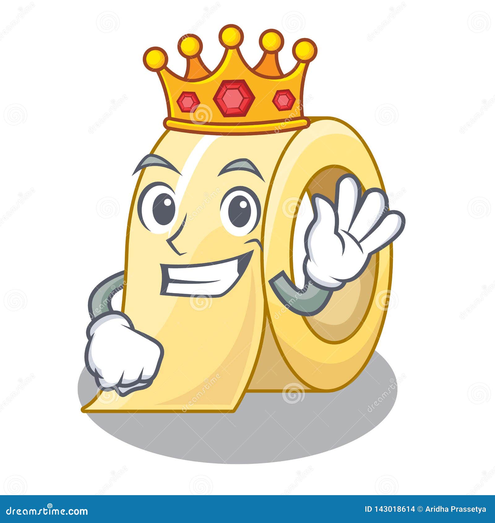 King Masking Tape in a Cartoon Box Stock Vector - Illustration of duct ...