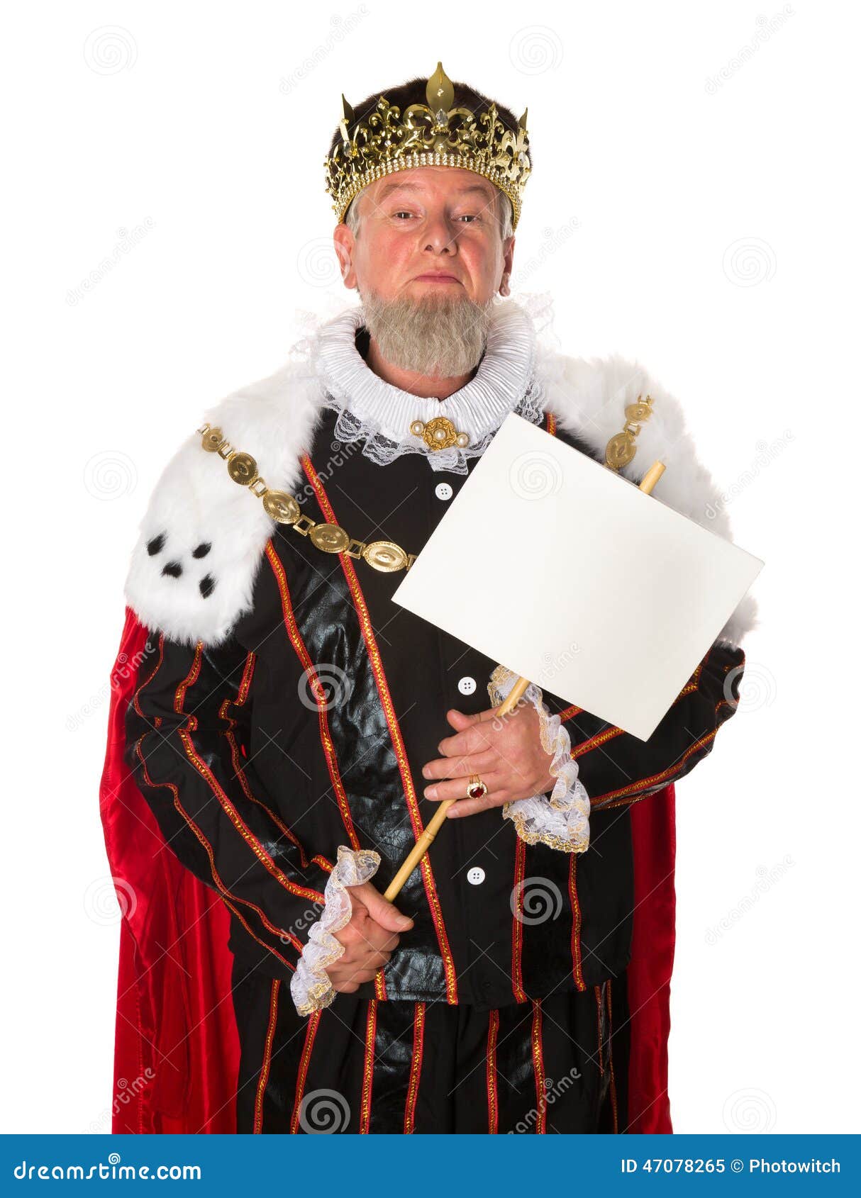 King with message stock image. Image of carnival, actor - 47078265