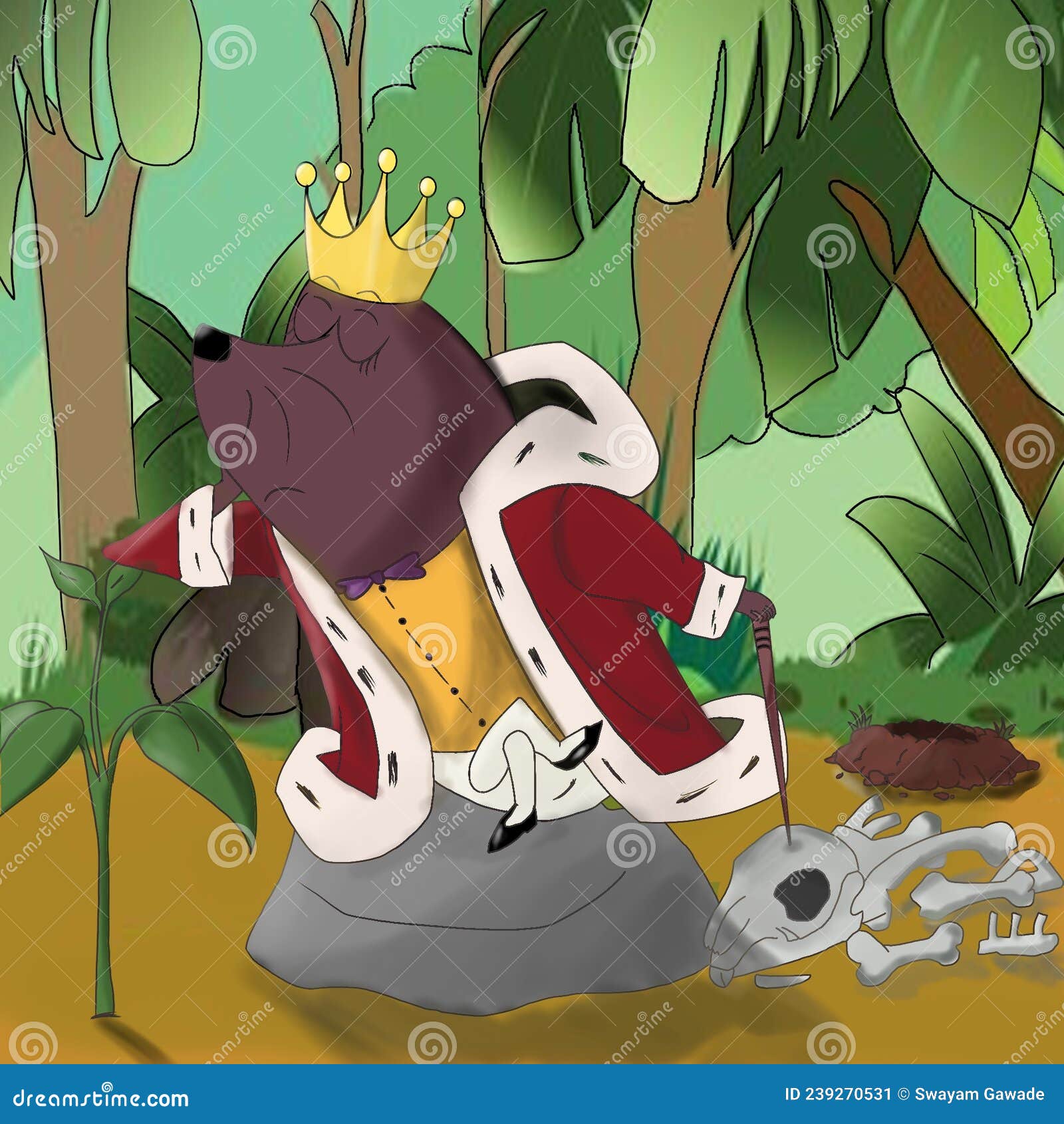 King Mole Stock Illustrations – 2 King Mole Stock Illustrations ...